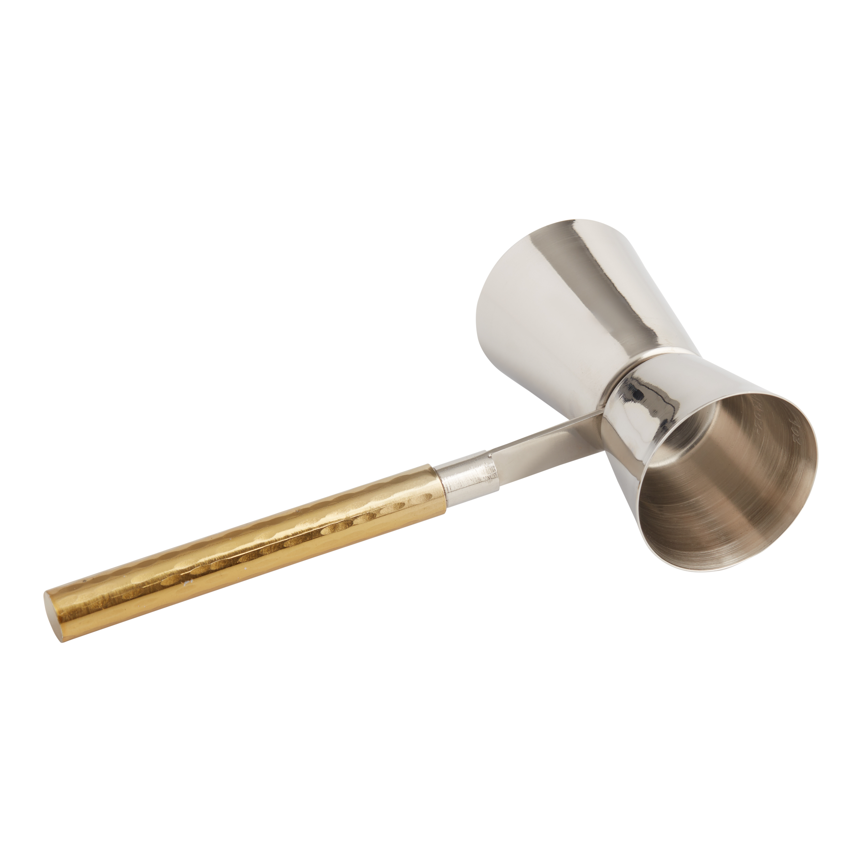 Julian Gold Hammered Jigger With Handle - World Market