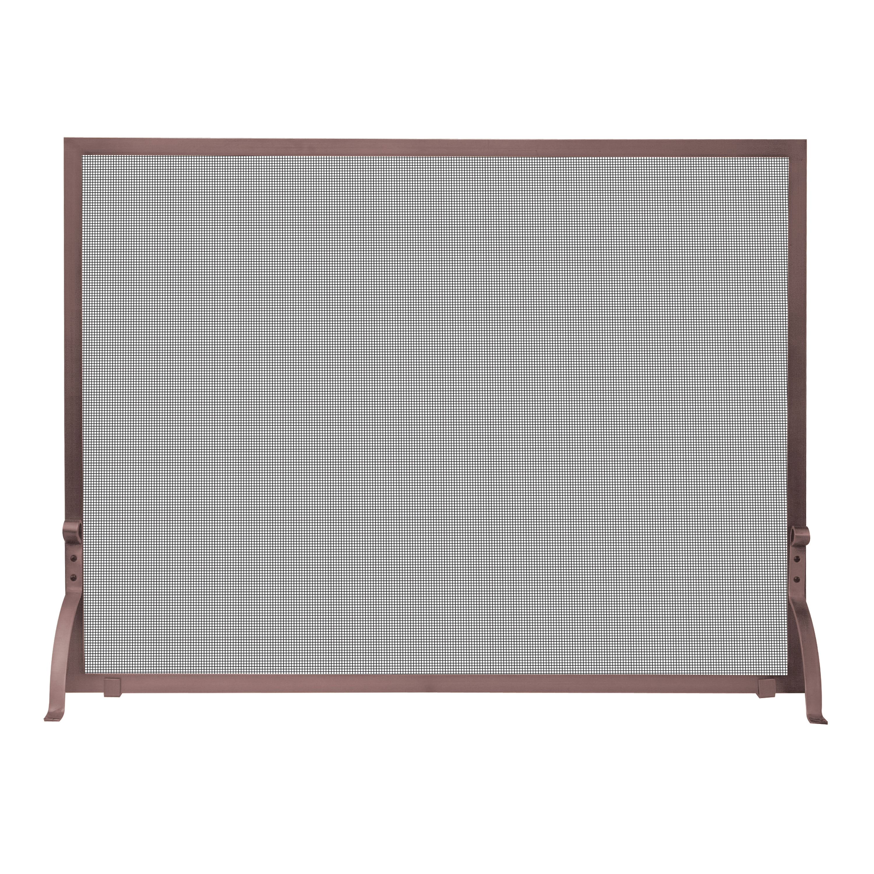 Antique Copper Mesh Single Panel Fireplace Screen - World Market