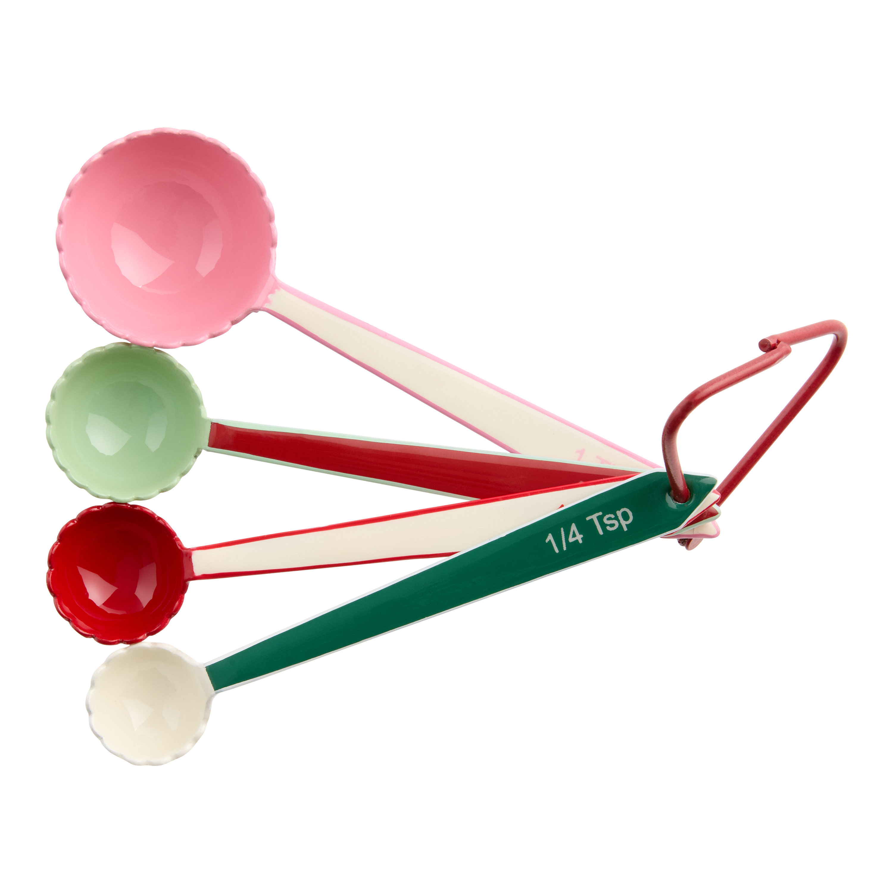Enameled Scalloped Nesting Measuring Spoons - World Market