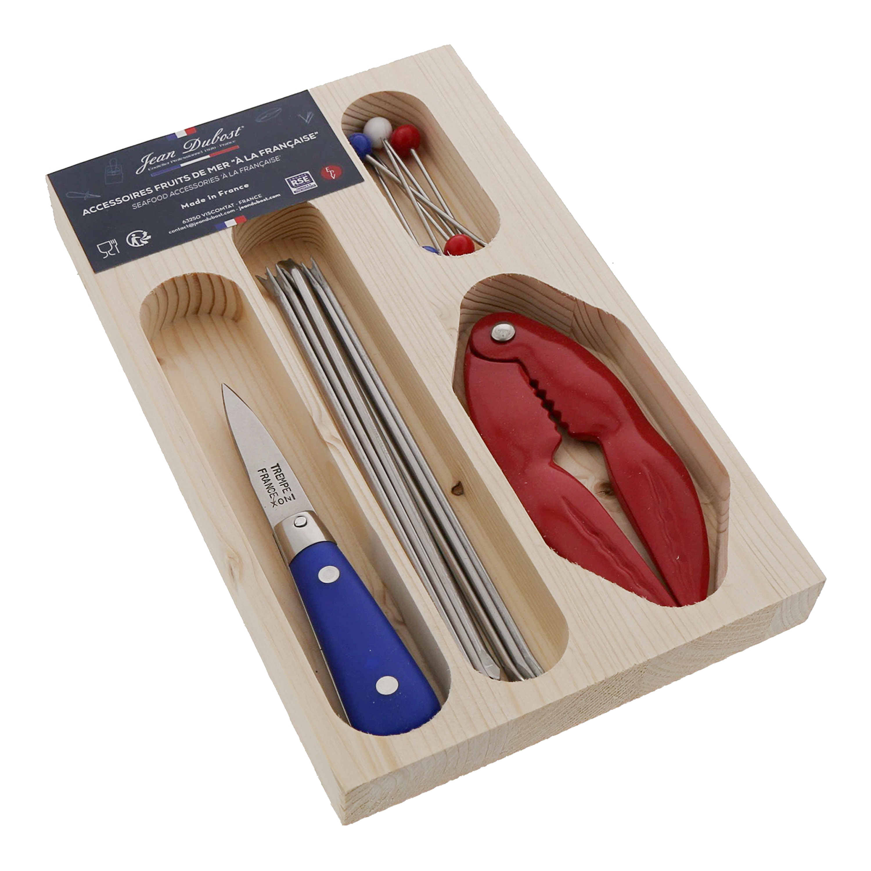 Jean Dubost Stainless Steel Seafood Tools 14 Piece Gift Set - World Market