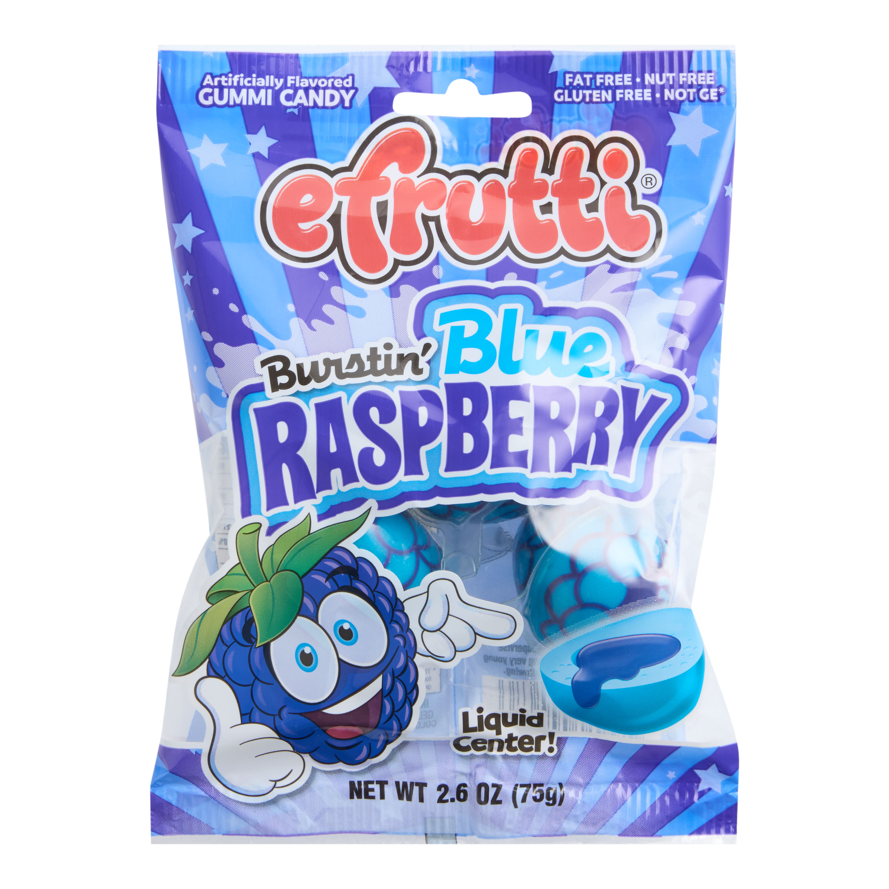 Efrutti Burstin' Blue Raspberry Gummy Candy - World Market