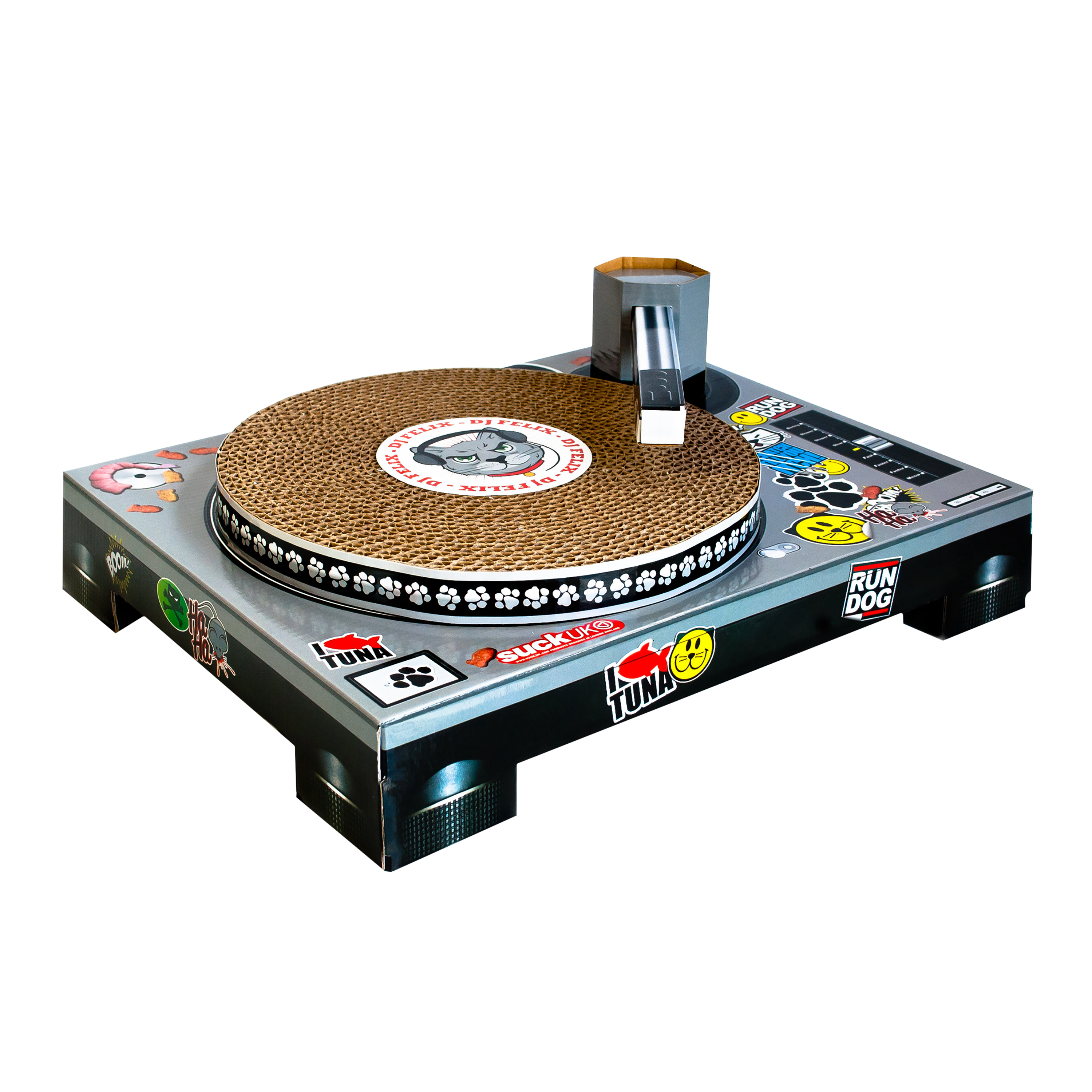 Cardboard DJ Turntable Cat Scratch Pad - World Market