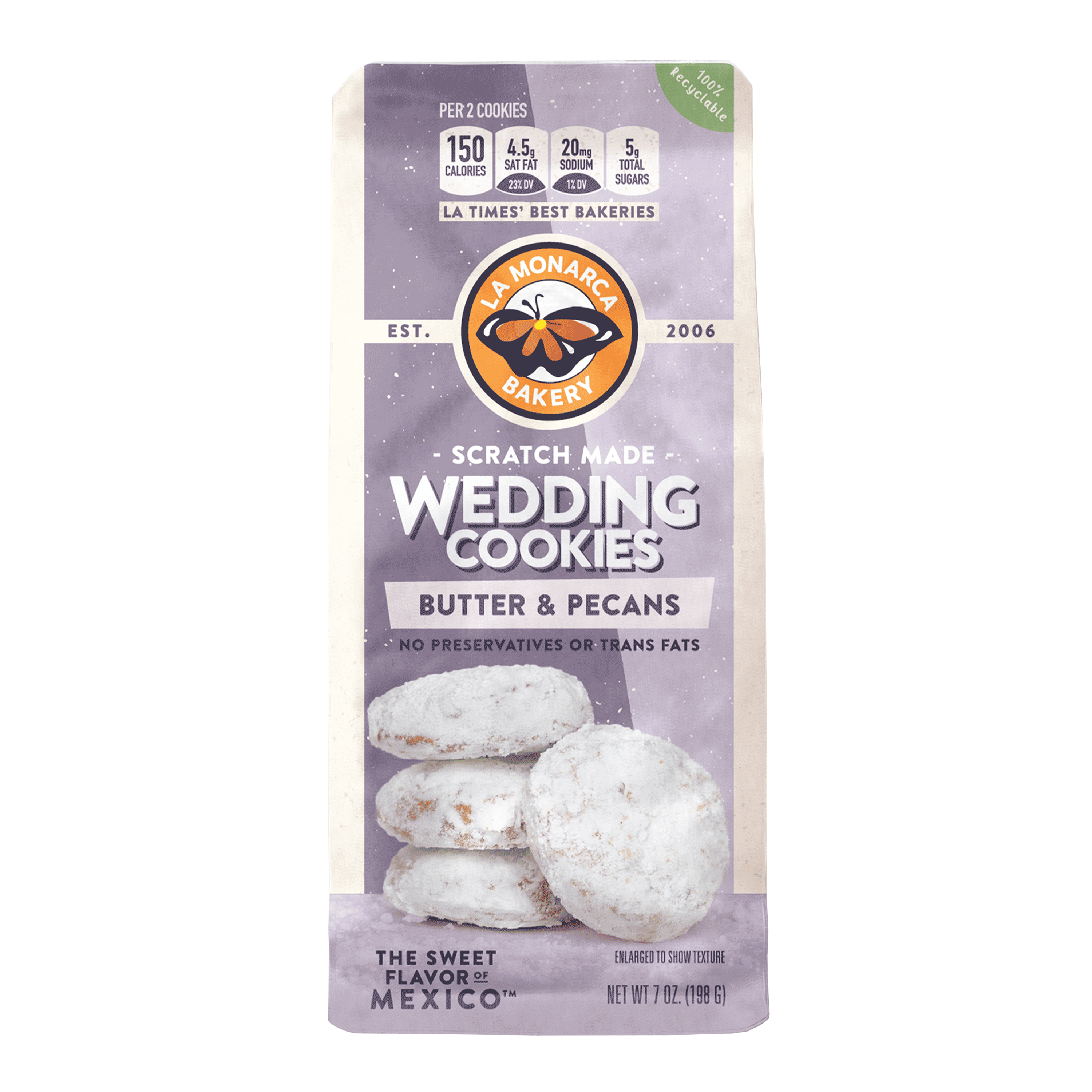 La Monarca Butter and Pecan Wedding Cookies - World Market