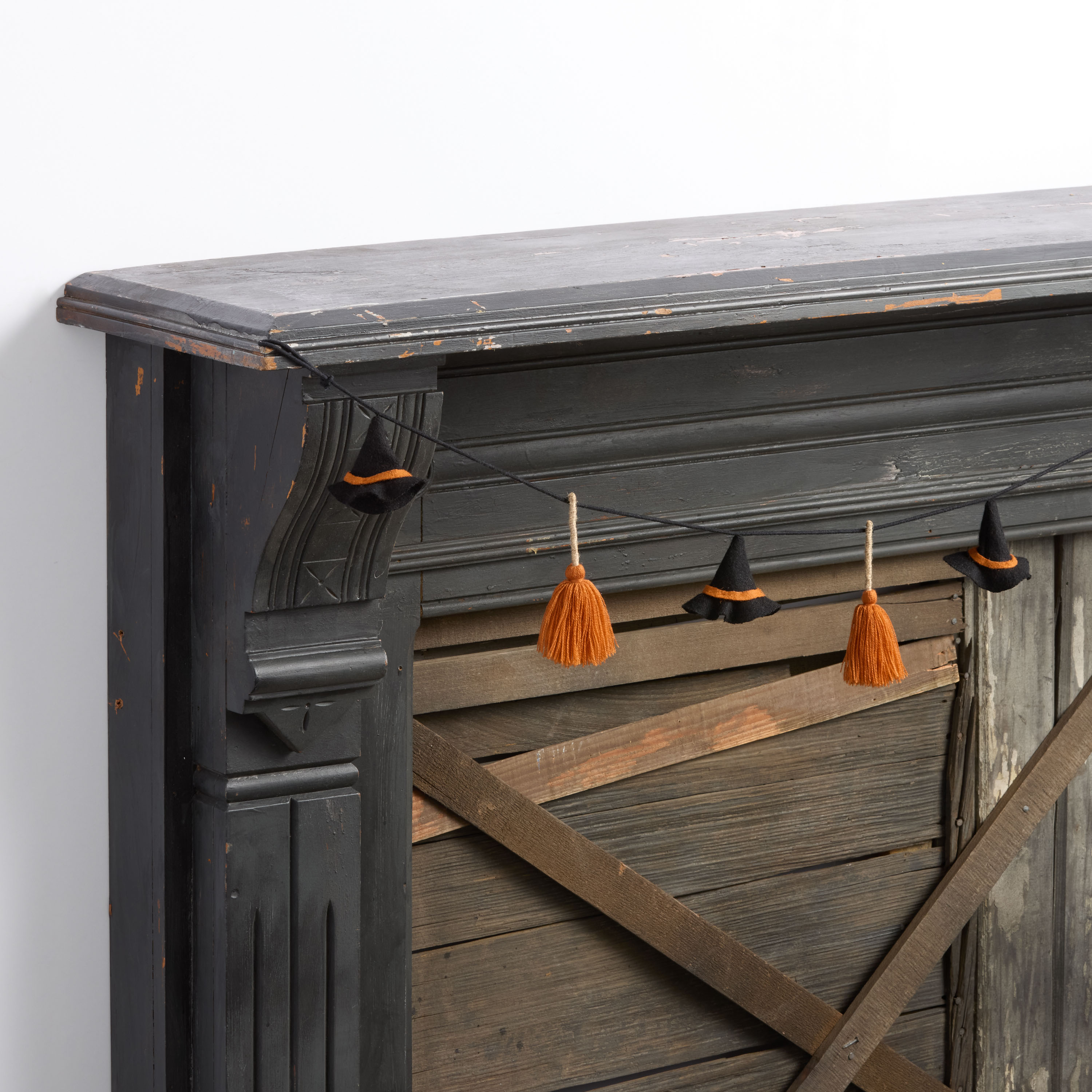 Wool Witch Hat and Broom Garland - World Market