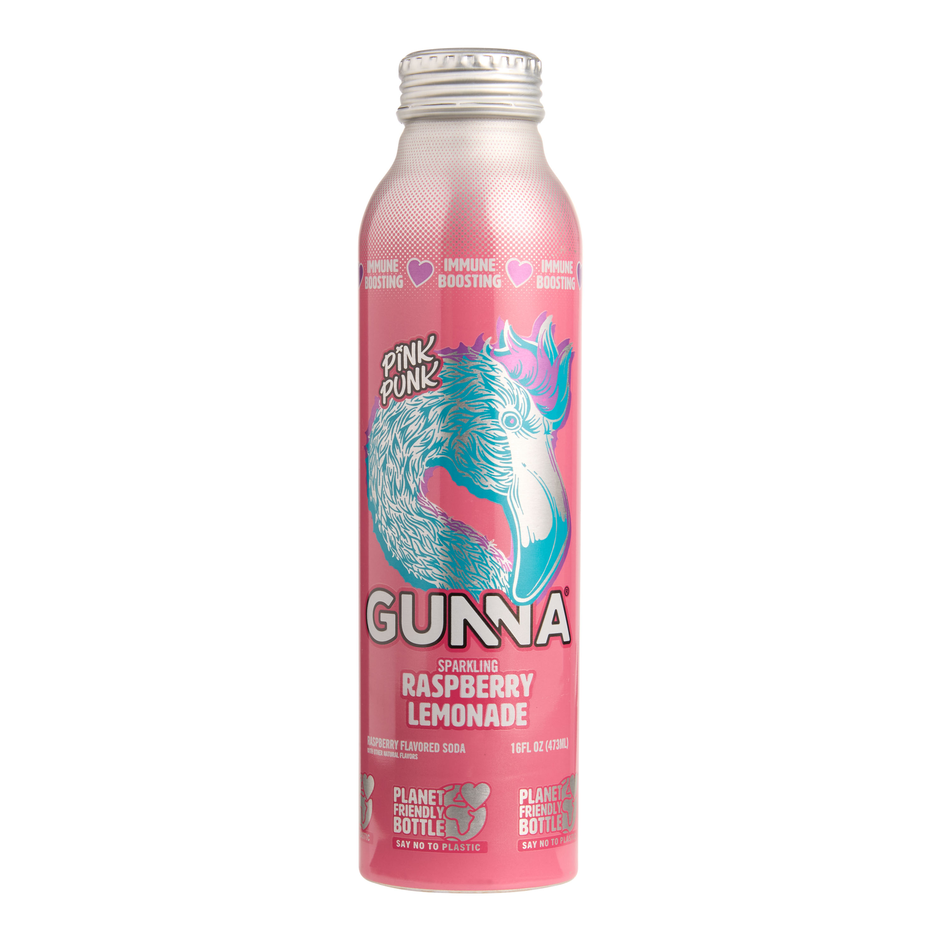 Gunna Pink Punk Sparkling Raspberry Lemonade 16 oz. Can - World Market