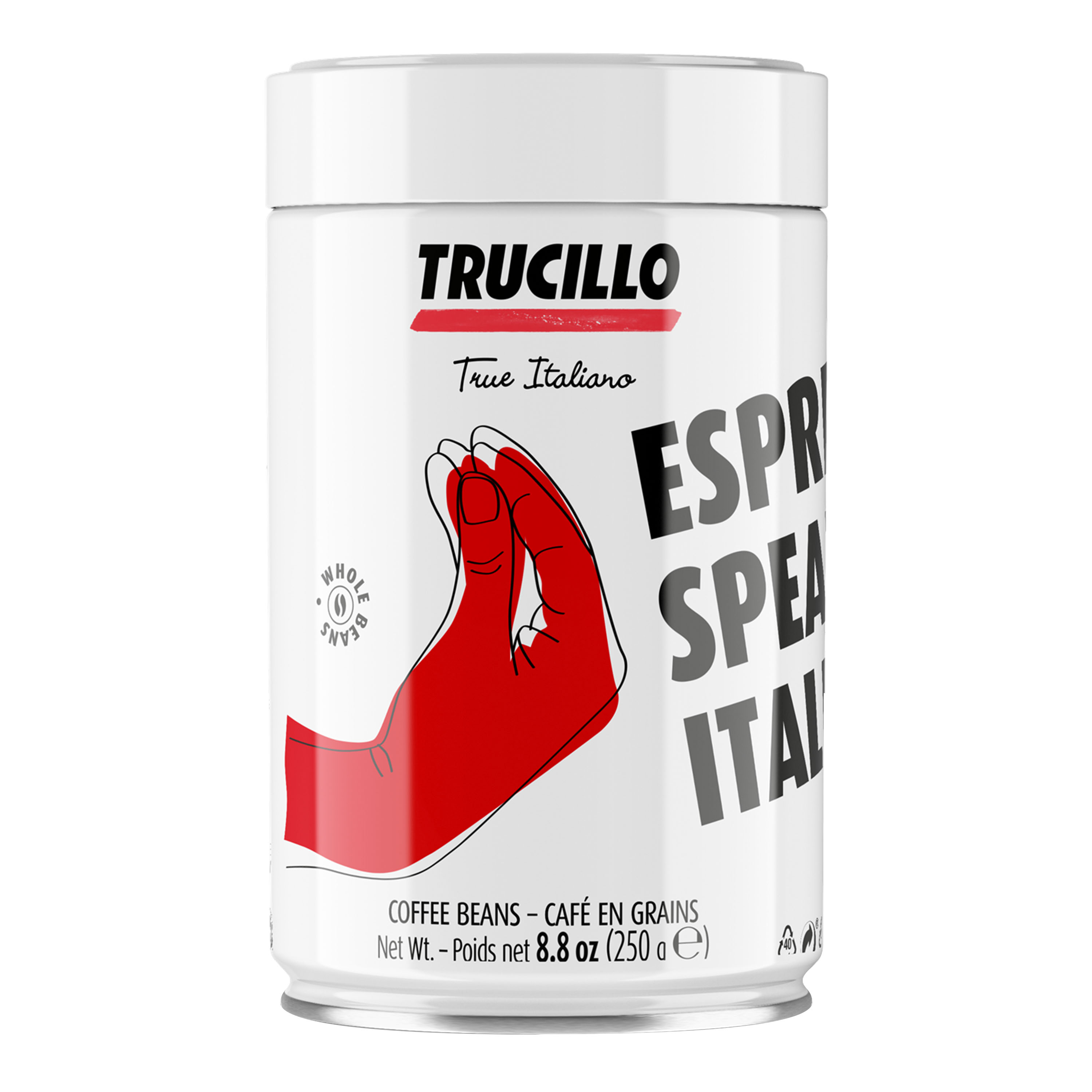 Trucillo Espresso Speaks Italian Ground Coffee Tin - World Market
