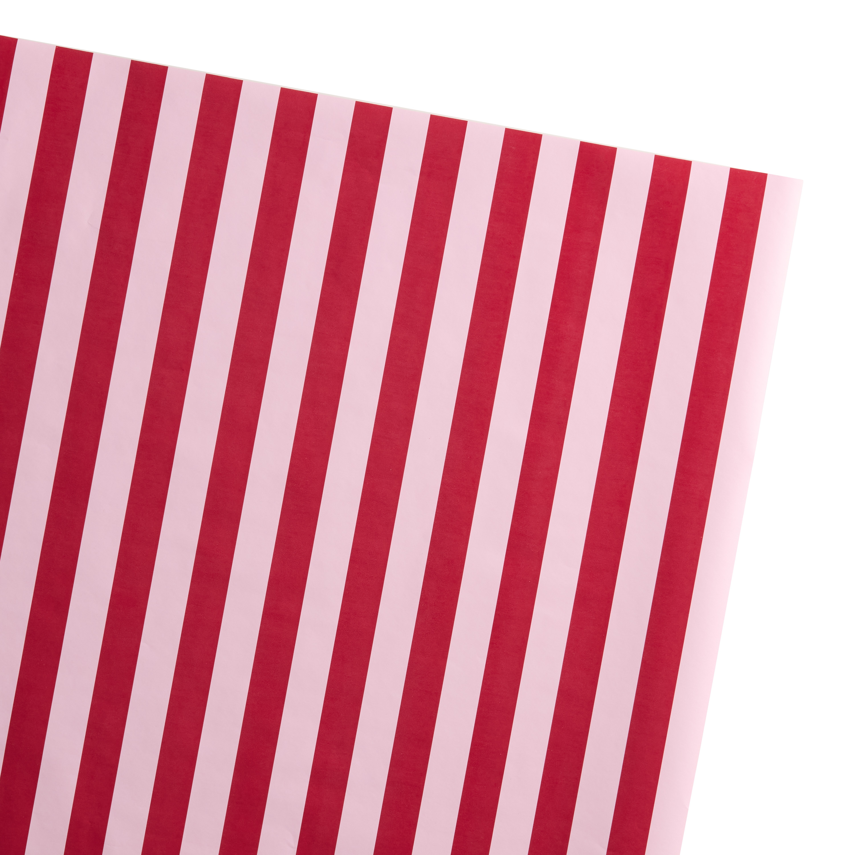 Pink and Red Striped Wrapping Paper Roll - World Market
