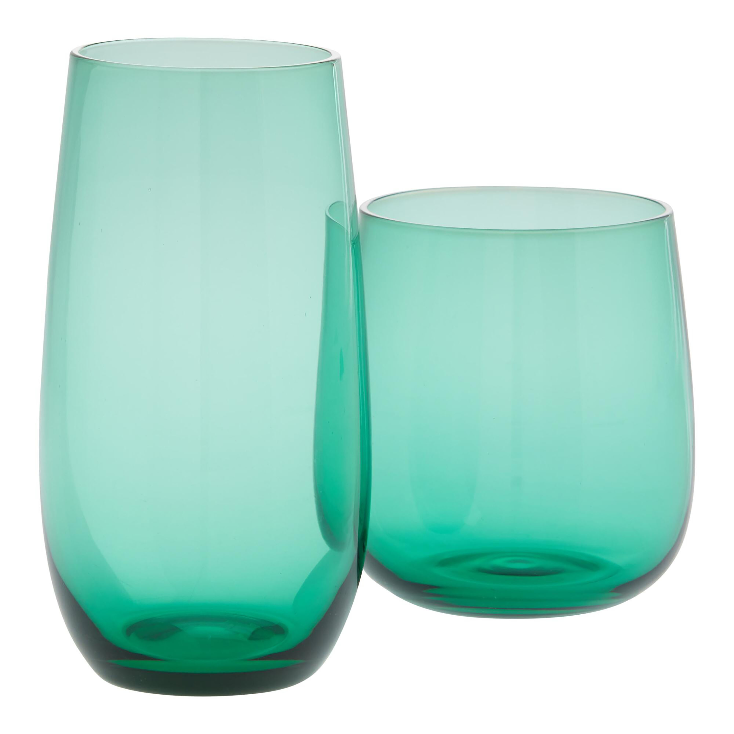 Wynn Emerald Bar Glass Set of 2 - World Market