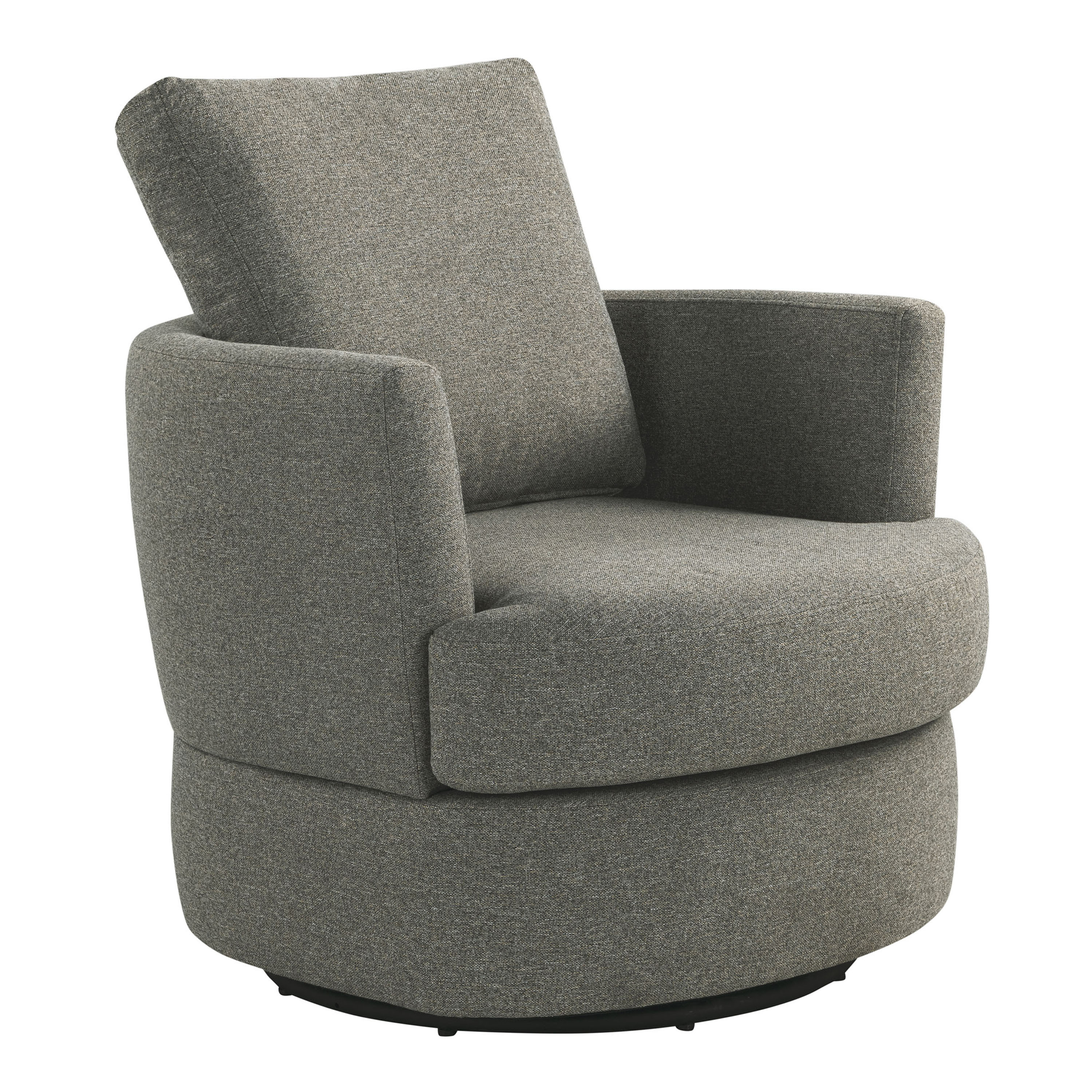 Henslowe Curved Back Upholstered Swivel Chair - World Market