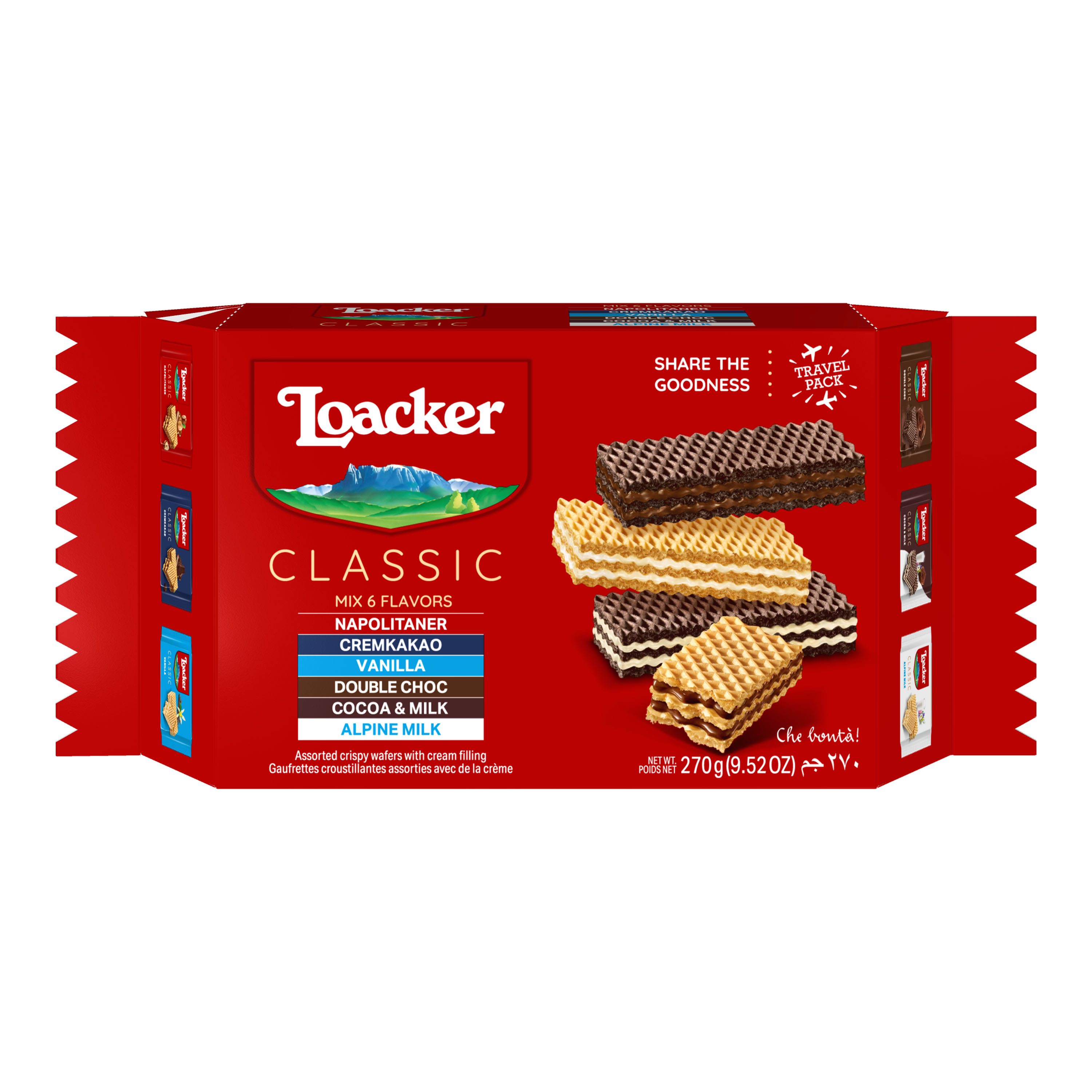 Loacker Classic Wafer Mix Gift Box 6 Pack - World Market