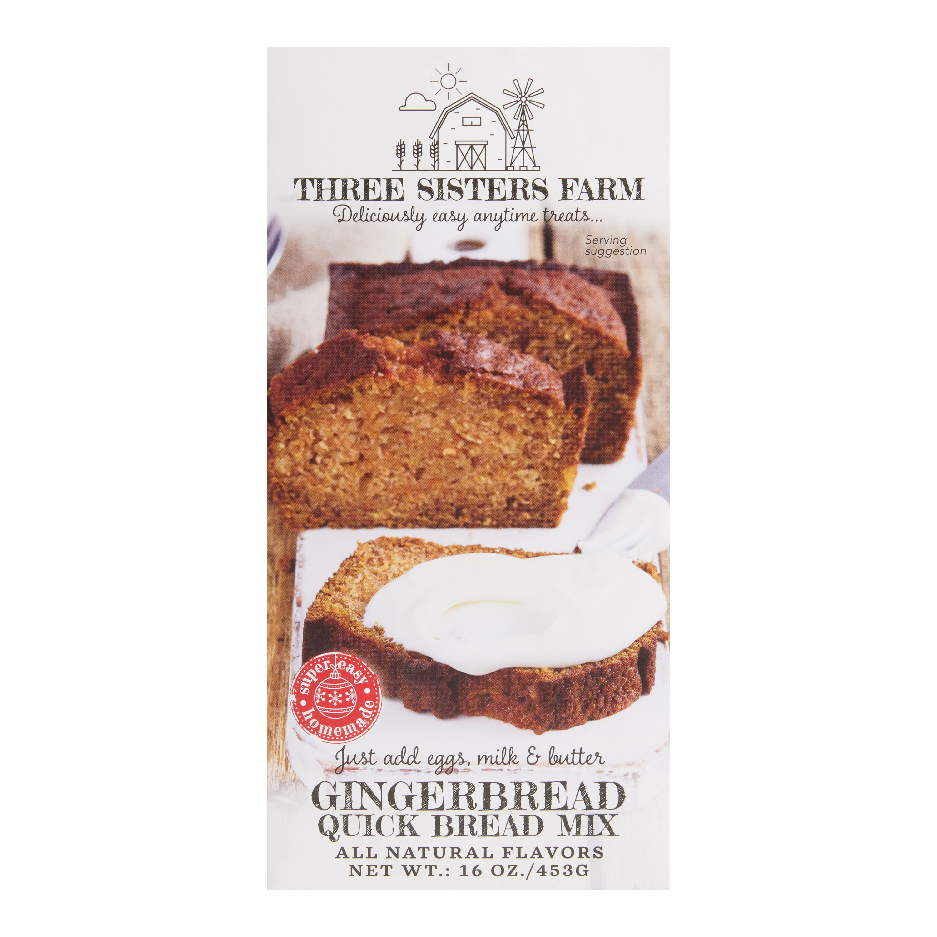 Three Sisters Farm Christmas Morning Gingerbread Loaf Mix - World Market