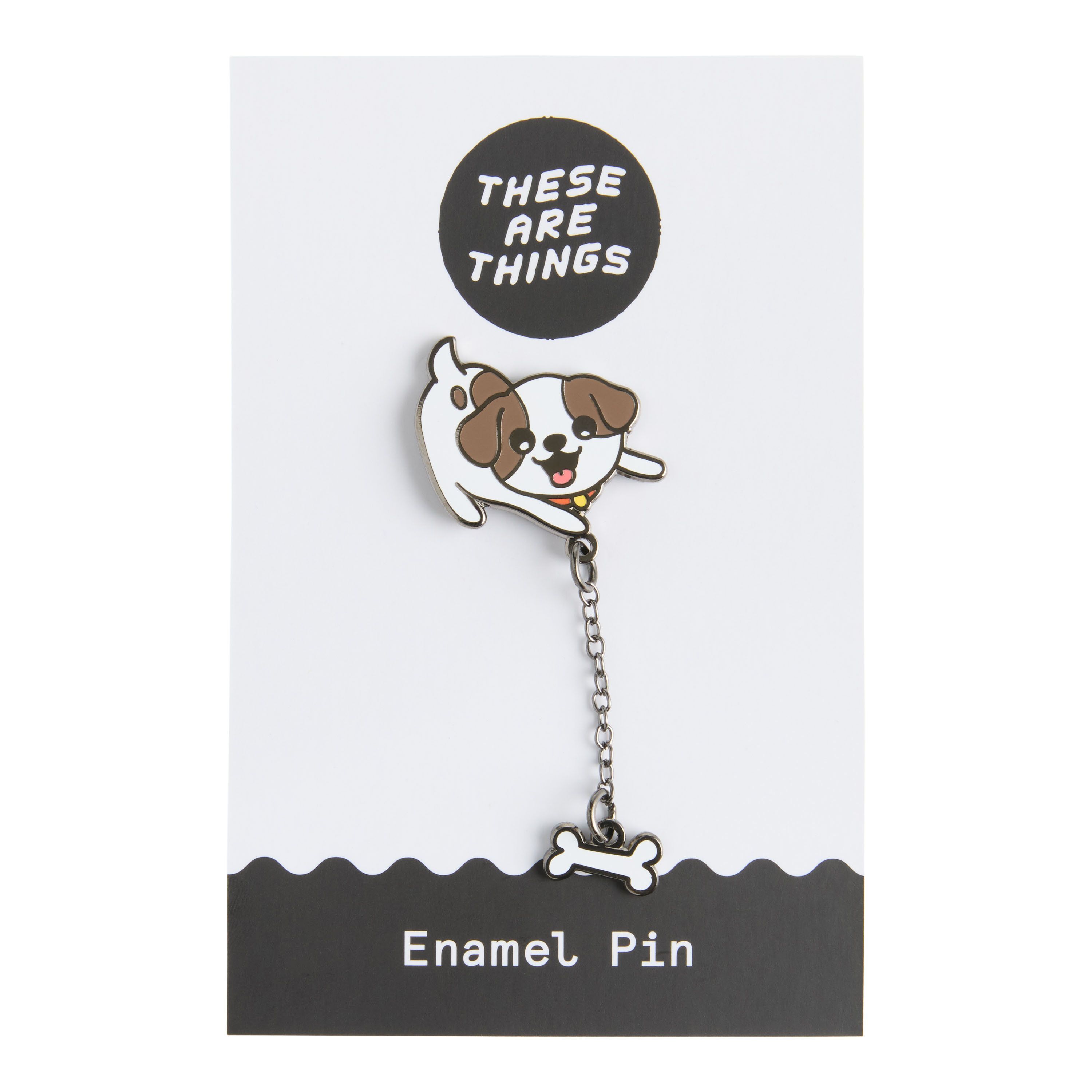 Dog and Bone Enamel Pin - World Market