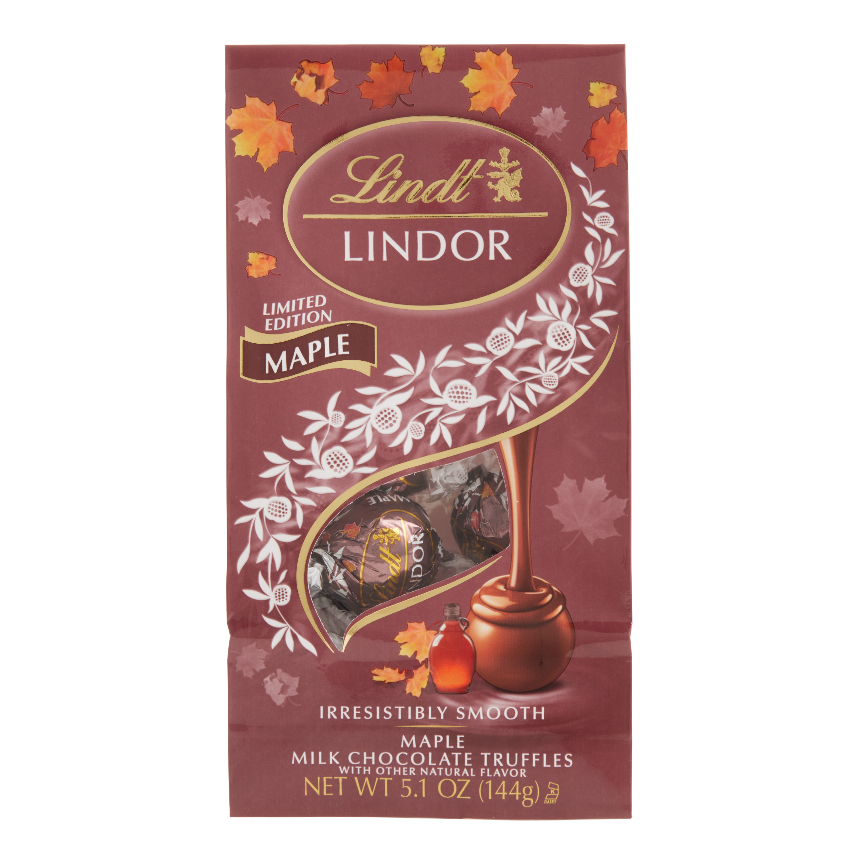 Lindt Lindor Maple Milk Chocolate Truffles Bag - World Market