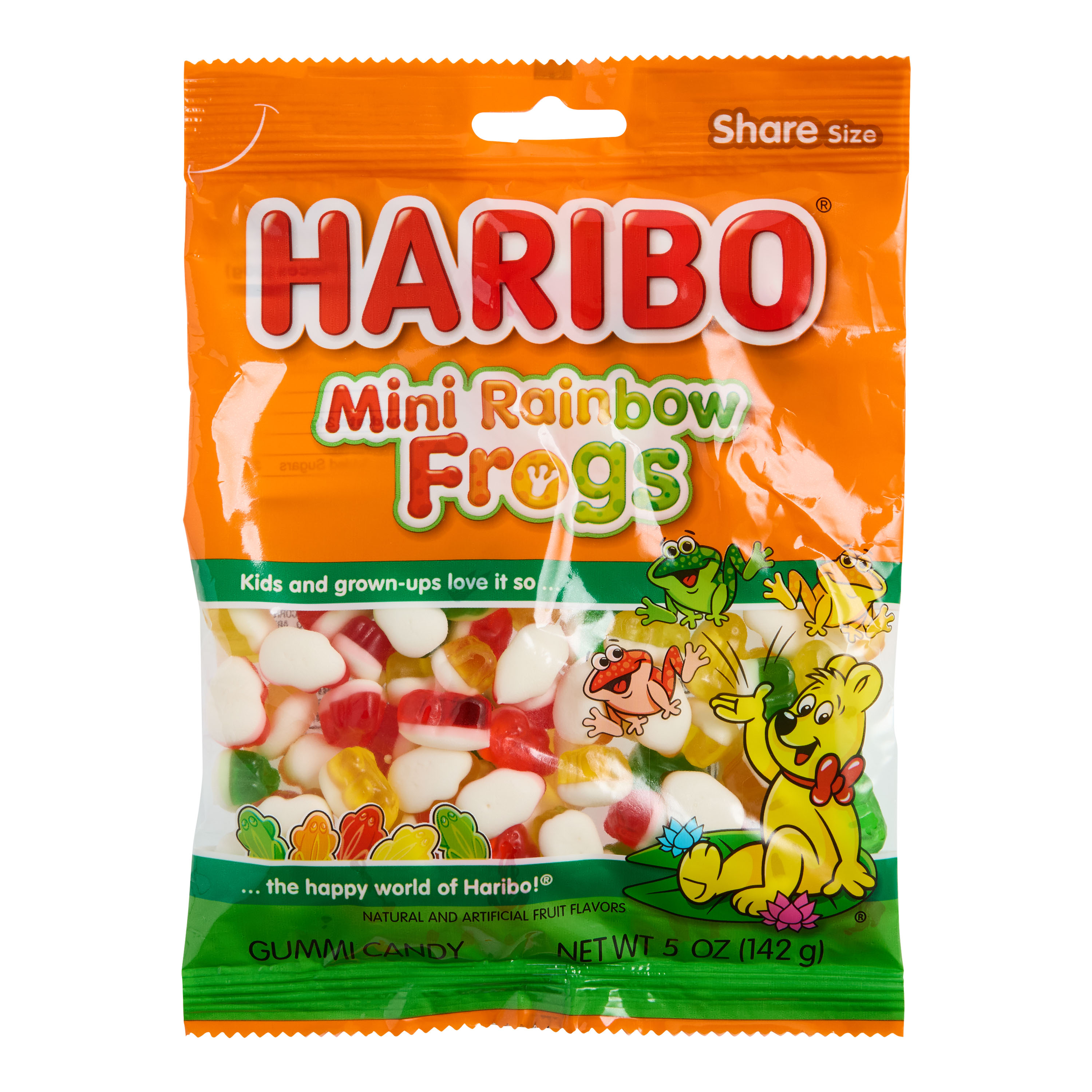 Haribo Mini Rainbow Frogs Gummy Candy - World Market