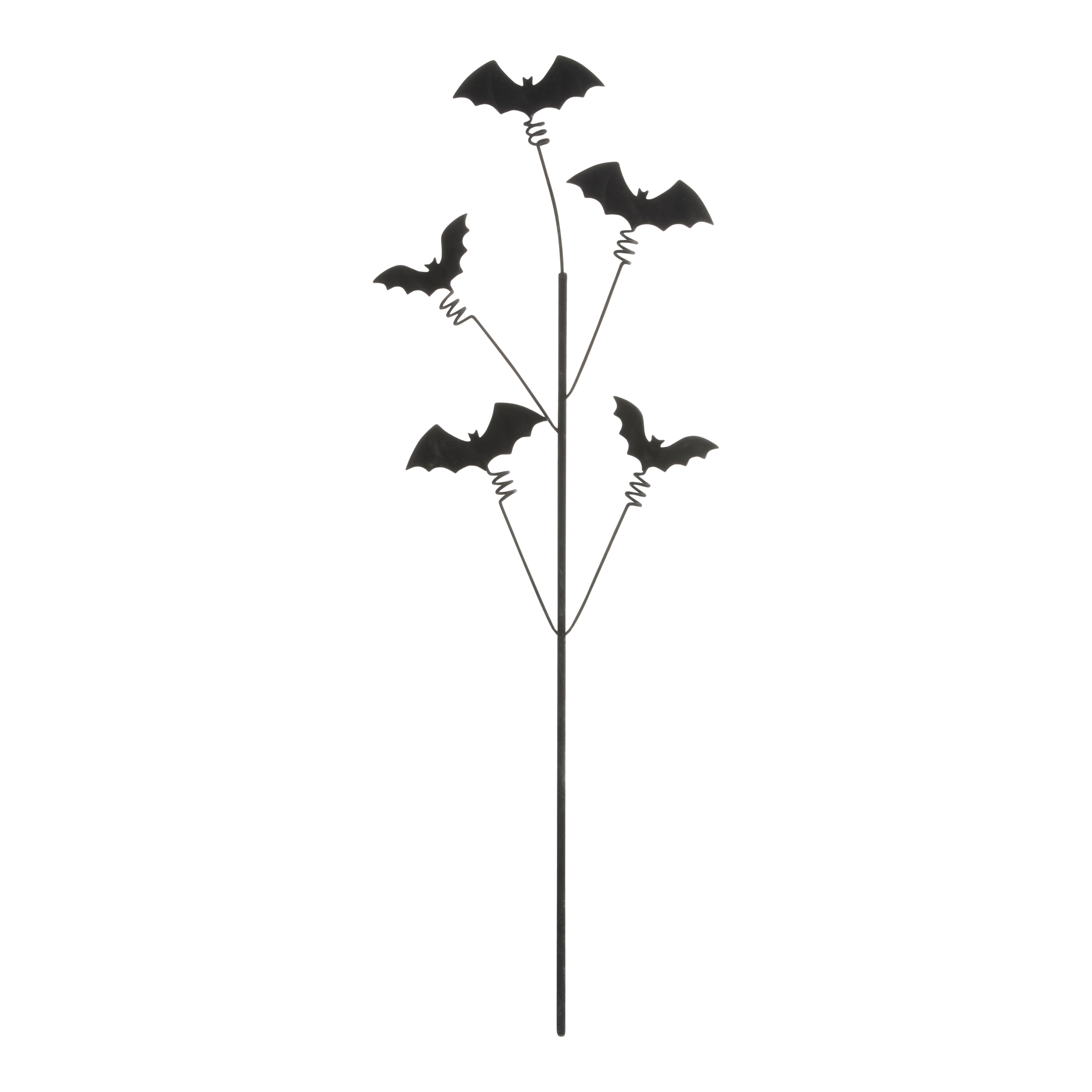 Black Metal Flocked Bat Pick - World Market