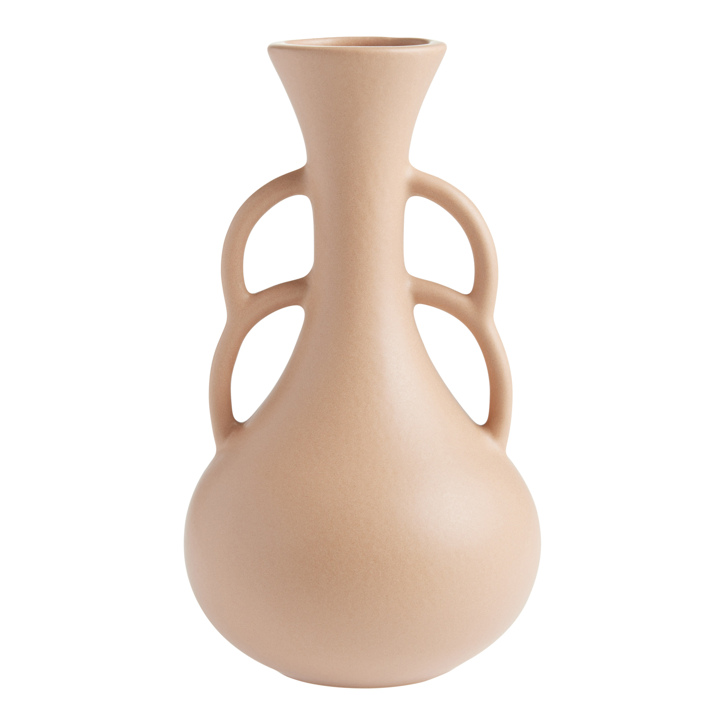 Colosseum Tan Ceramic Vase - World Market