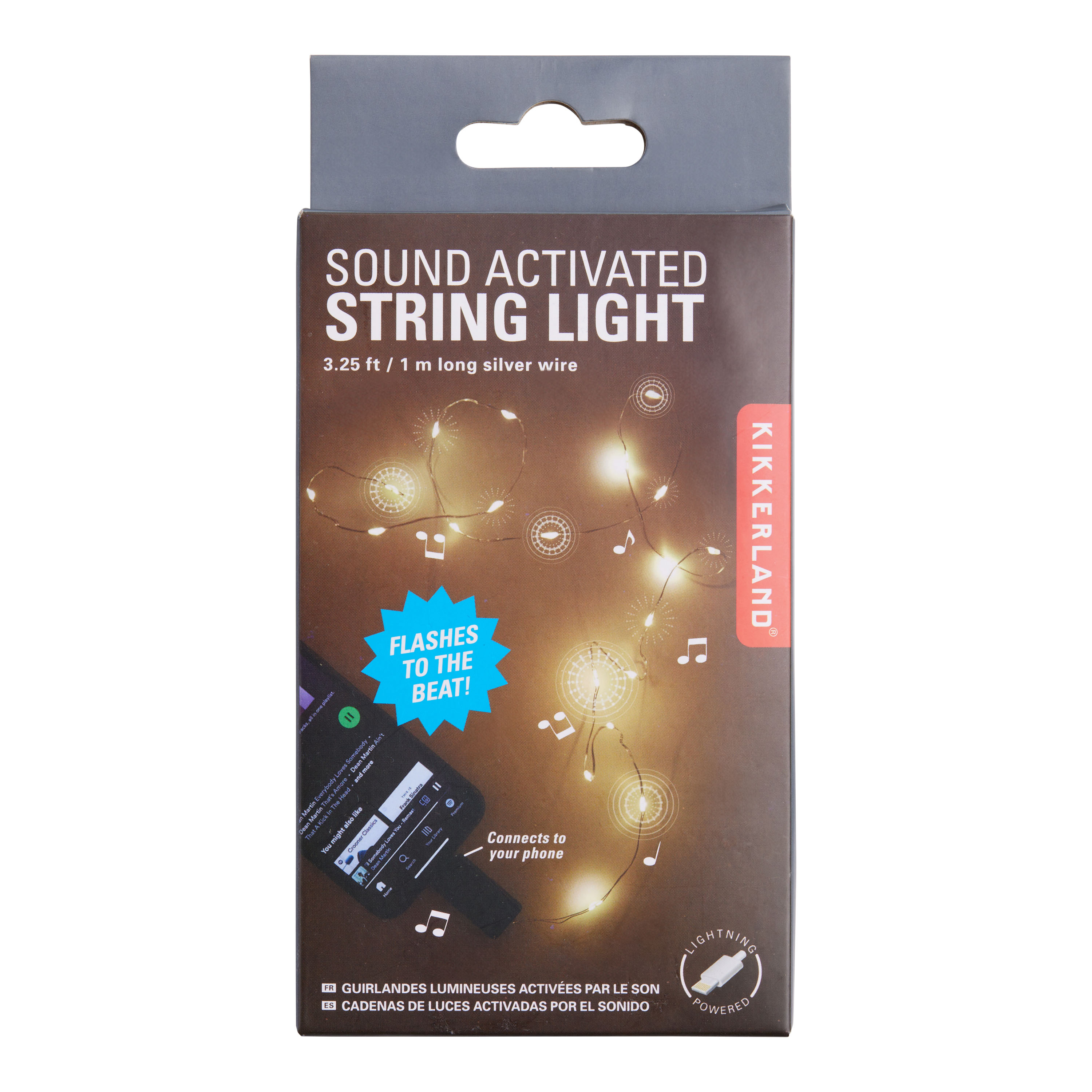 Kikkerland Sound Activated LED String Lights - World Market