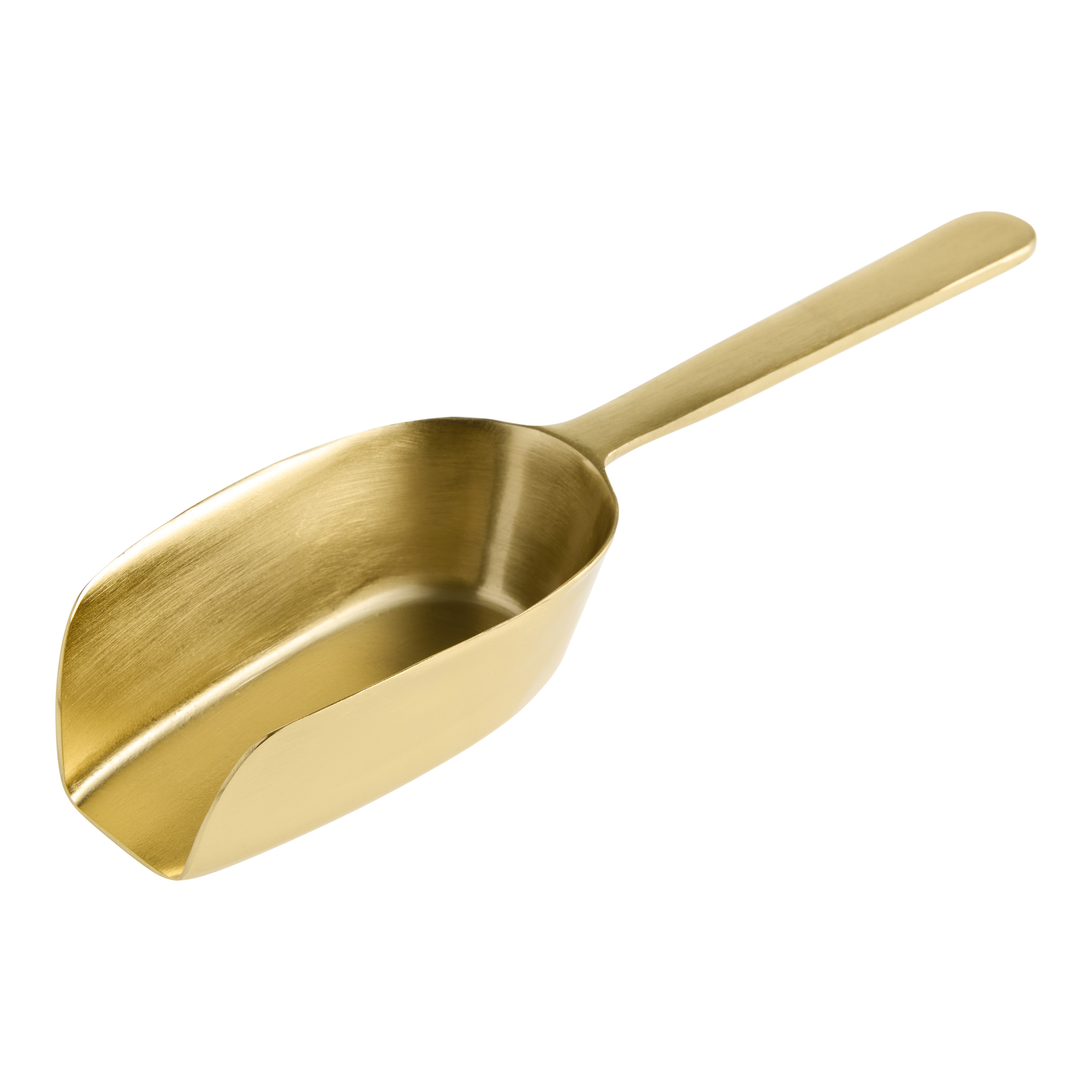 Mini Brushed Gold Stainless Steel Scoop - World Market