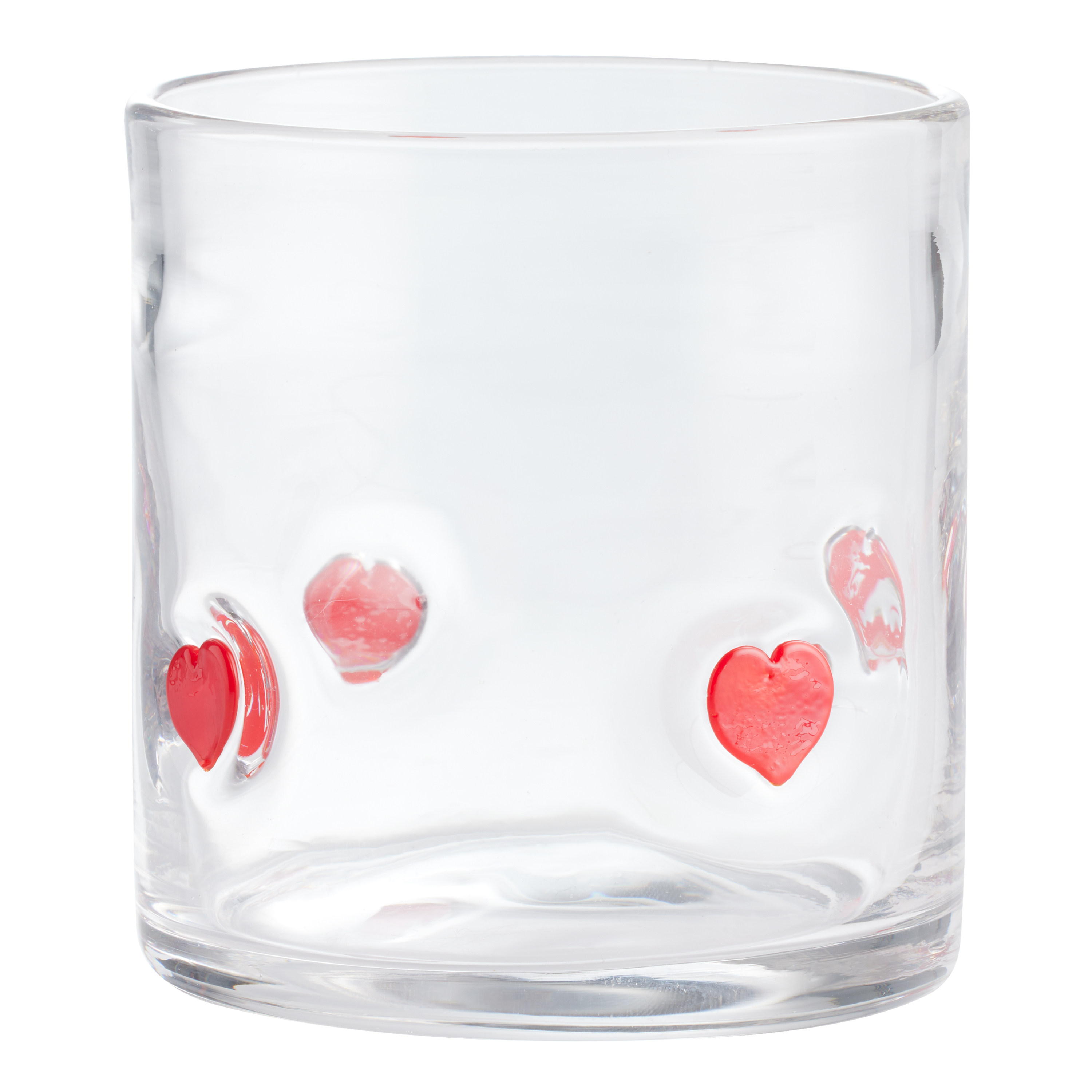 Charm Red Heart Inlay Double Old Fashioned Glass - World Market