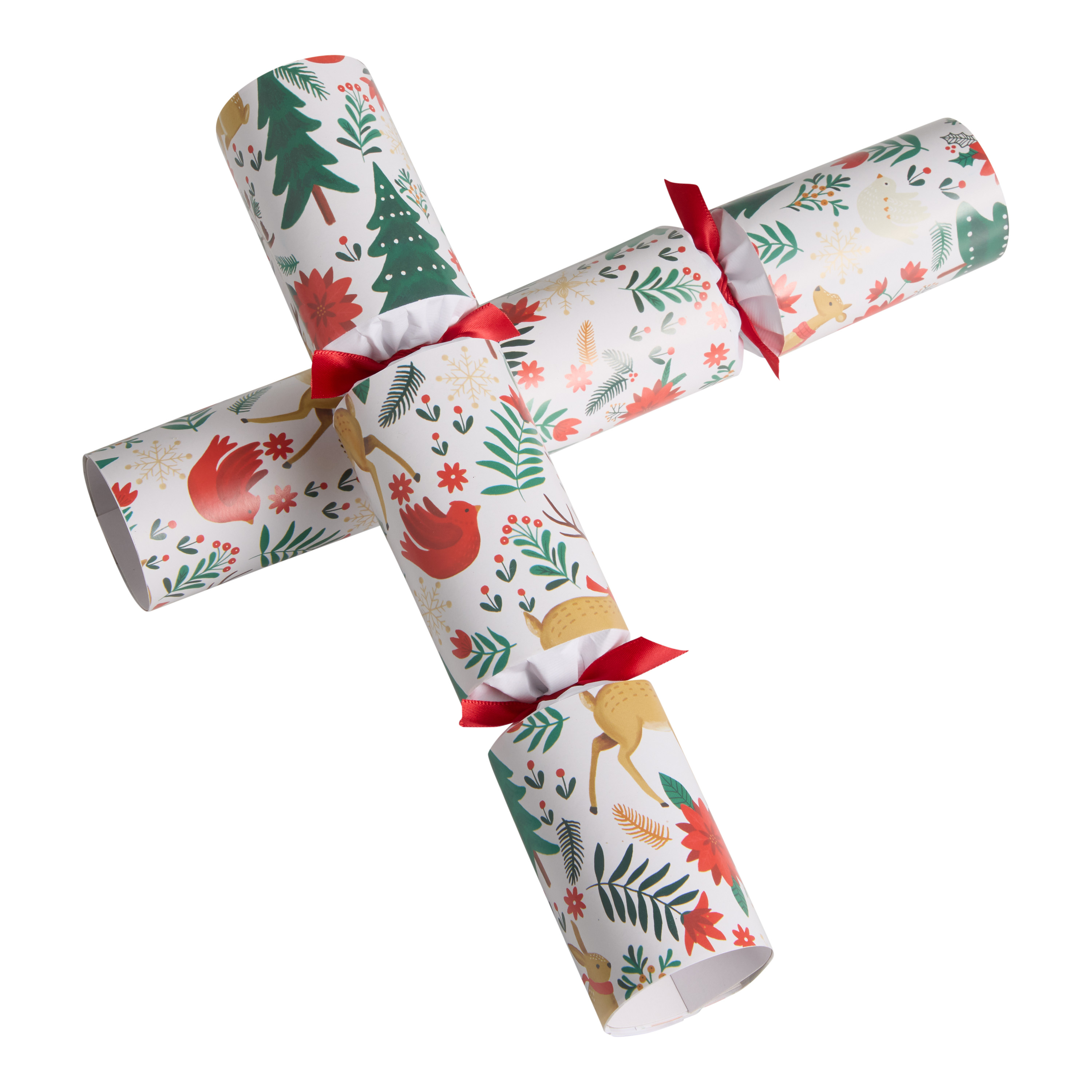 Extra Large Woodland Racing Christmas Crackers 6 Count - World Market