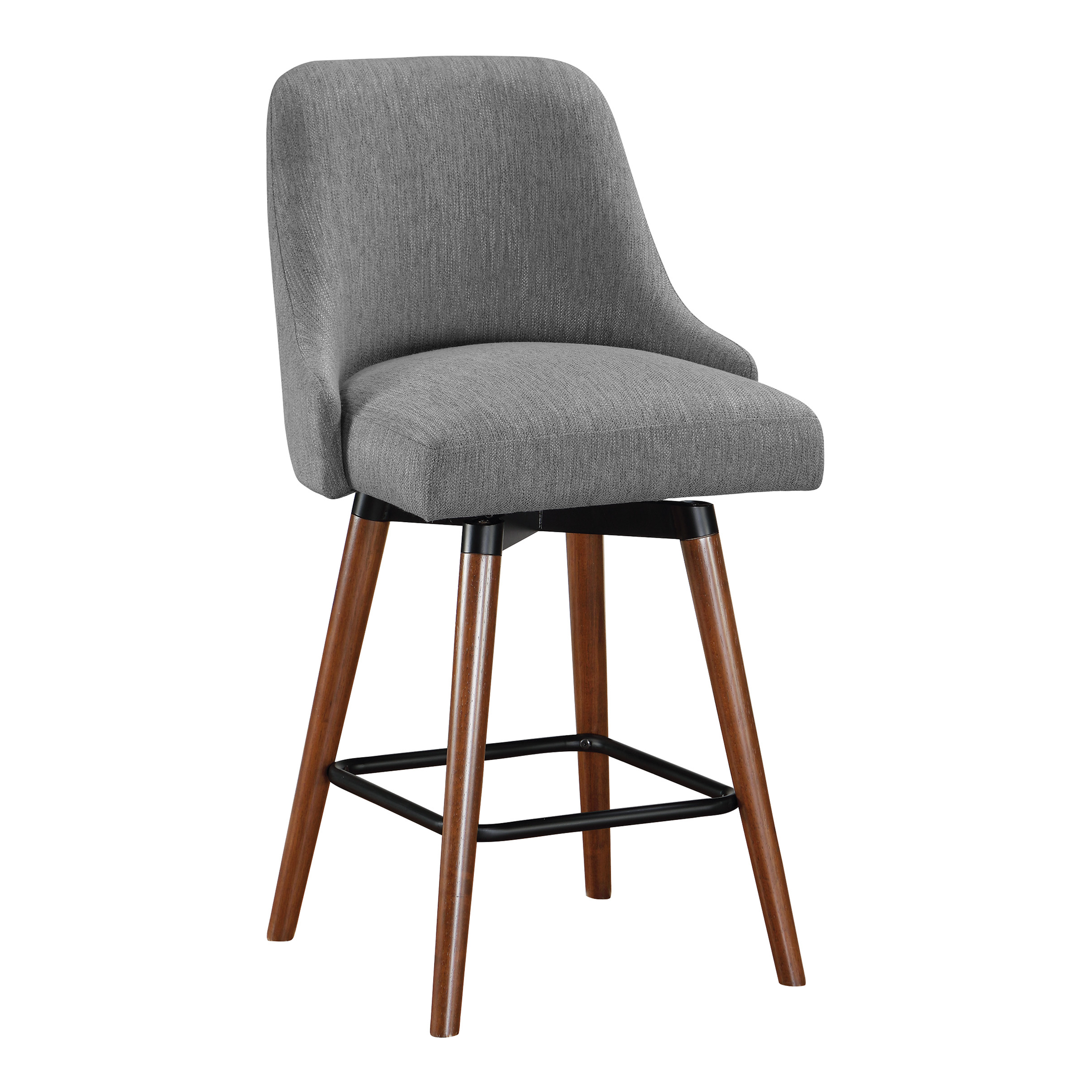 Bellenden Mid Century Upholstered Swivel Counter Stool - World Market