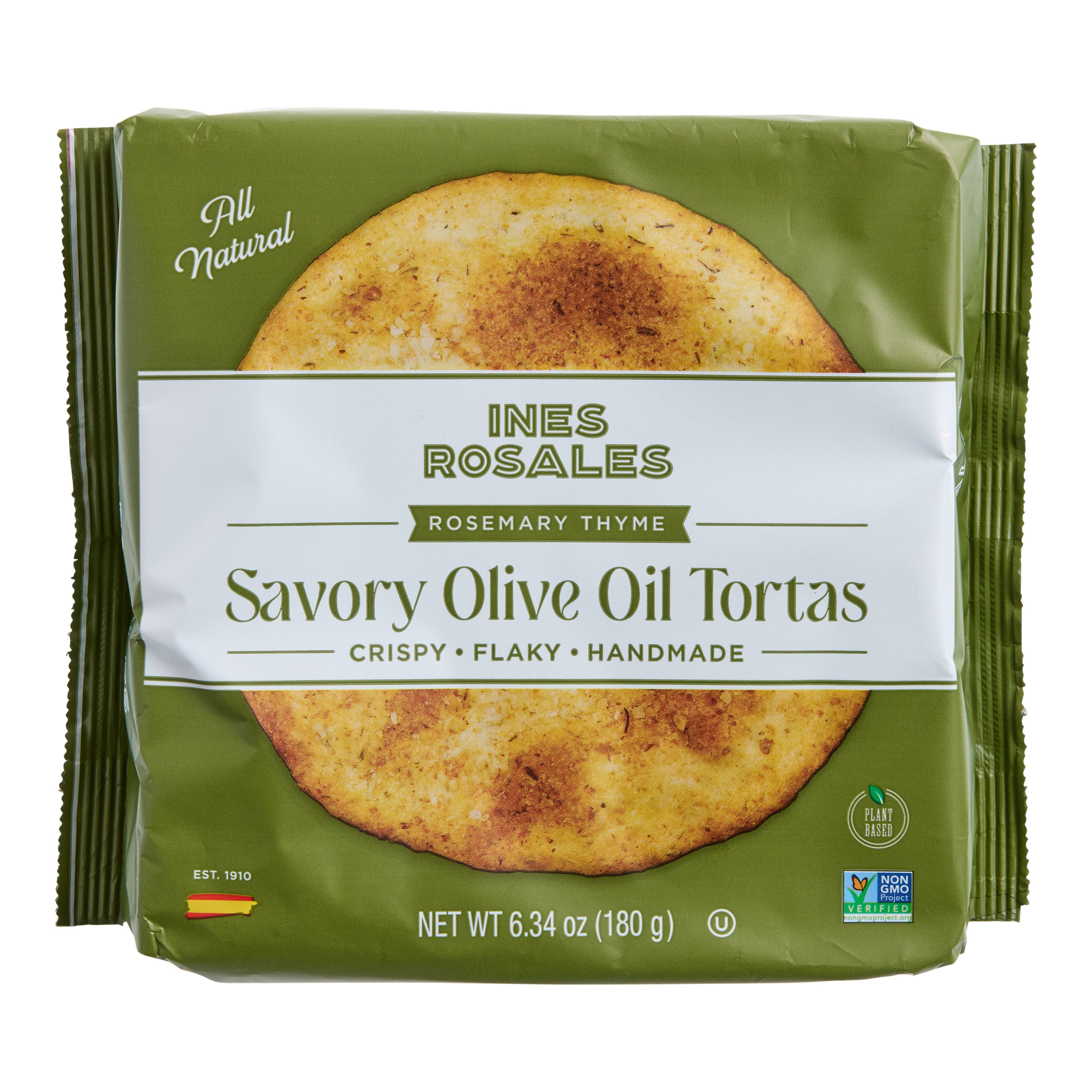 Ines Rosales Rosemary and Thyme Savory Olive Oil Tortas - World Market