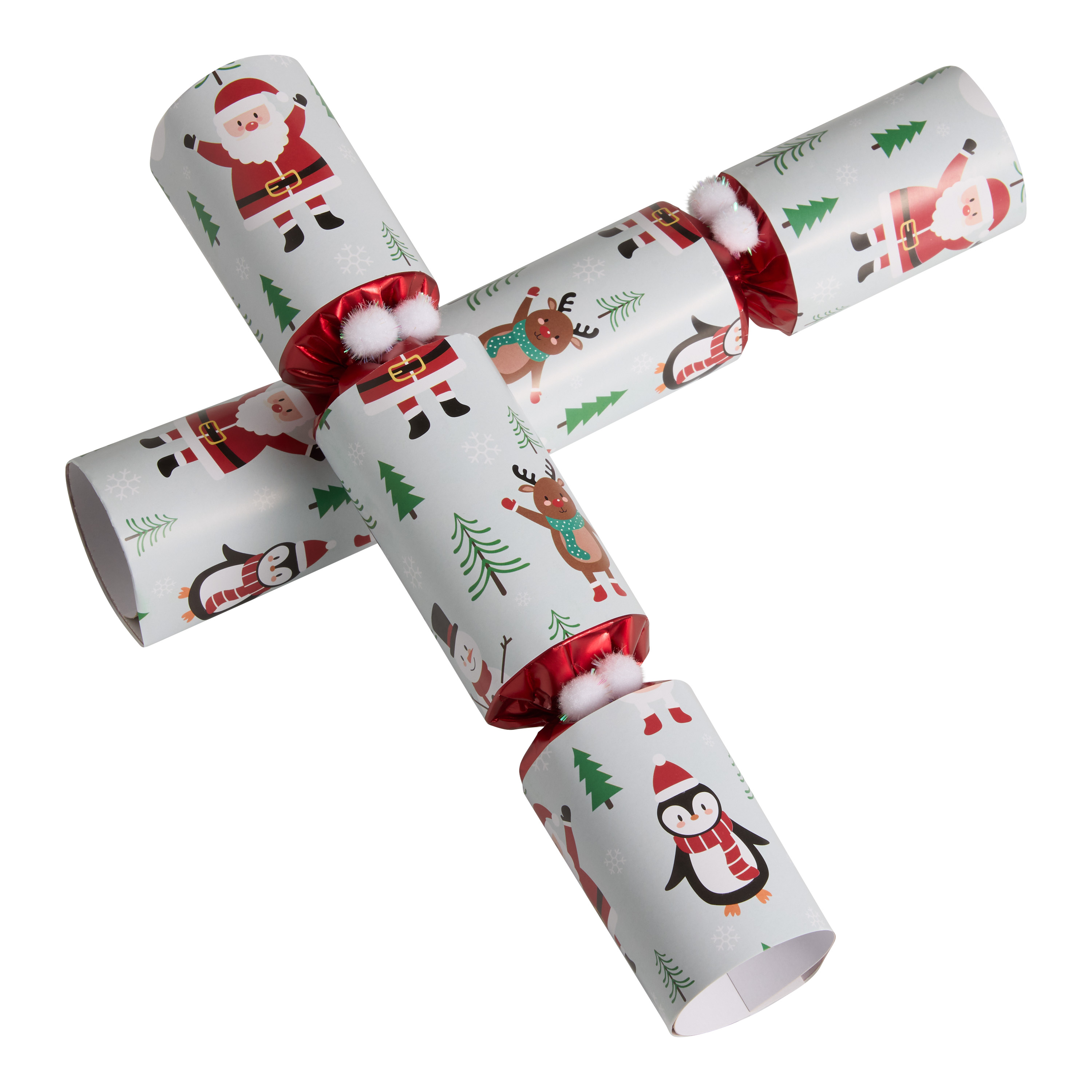 Extra Large Santa Racing Christmas Crackers 6 Count - World Market