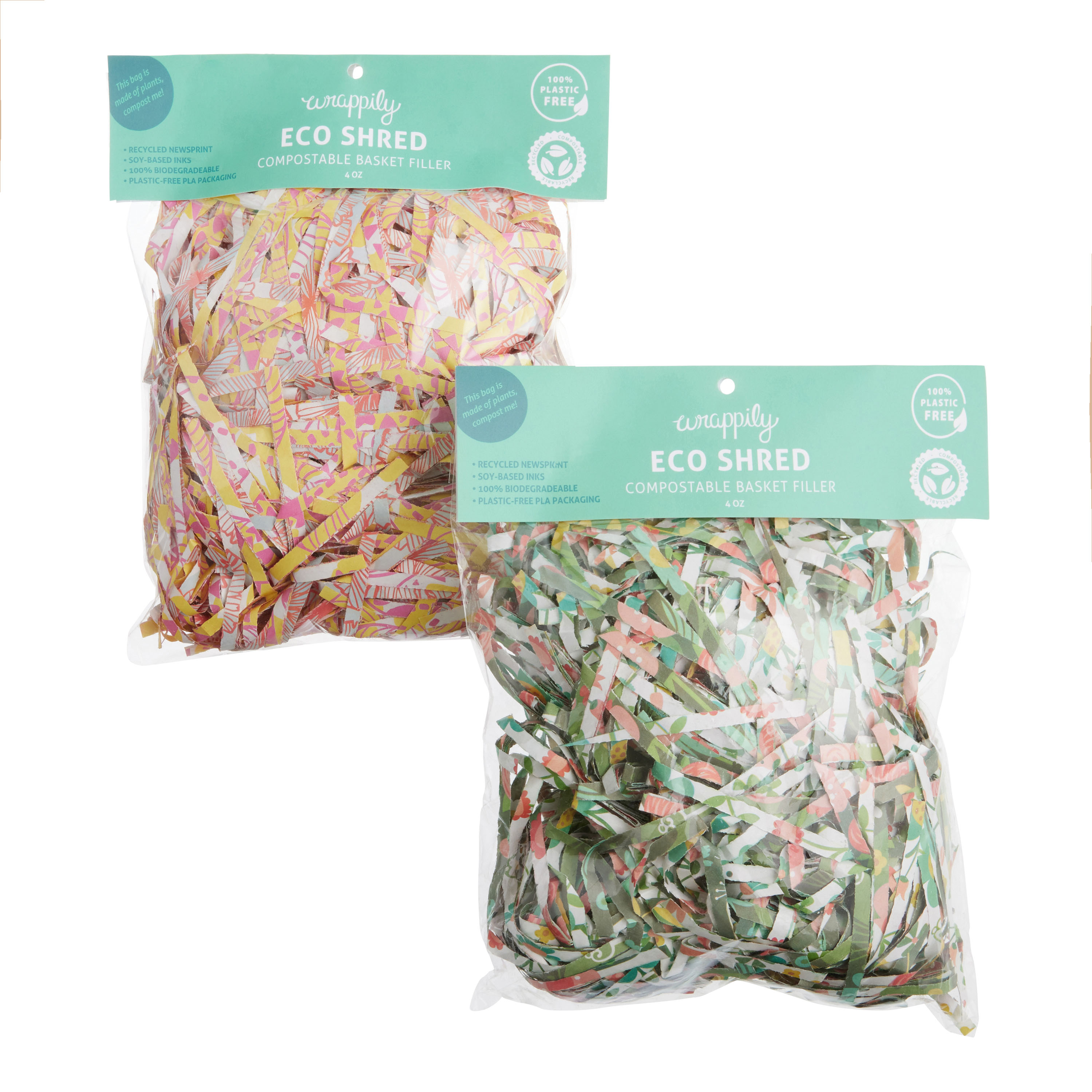 Wrappily Eco Shred Compostable Easter Basket Filler Set Of 2 - World Market