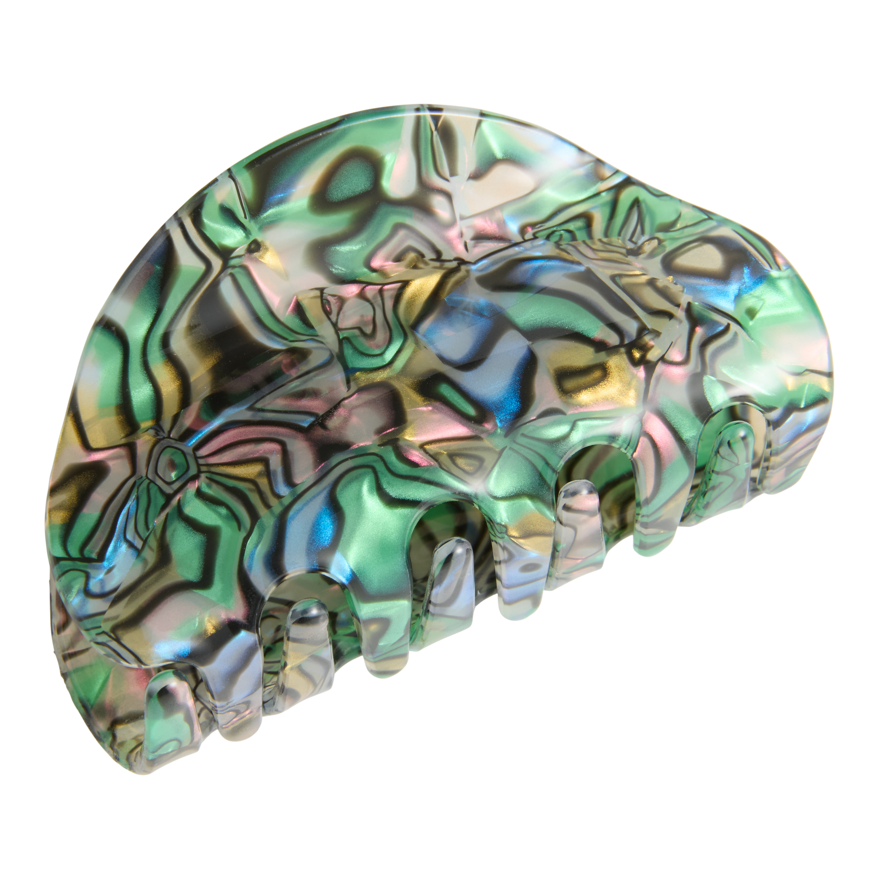 Faux Abalone Shell Iridescent Claw Clip - World Market