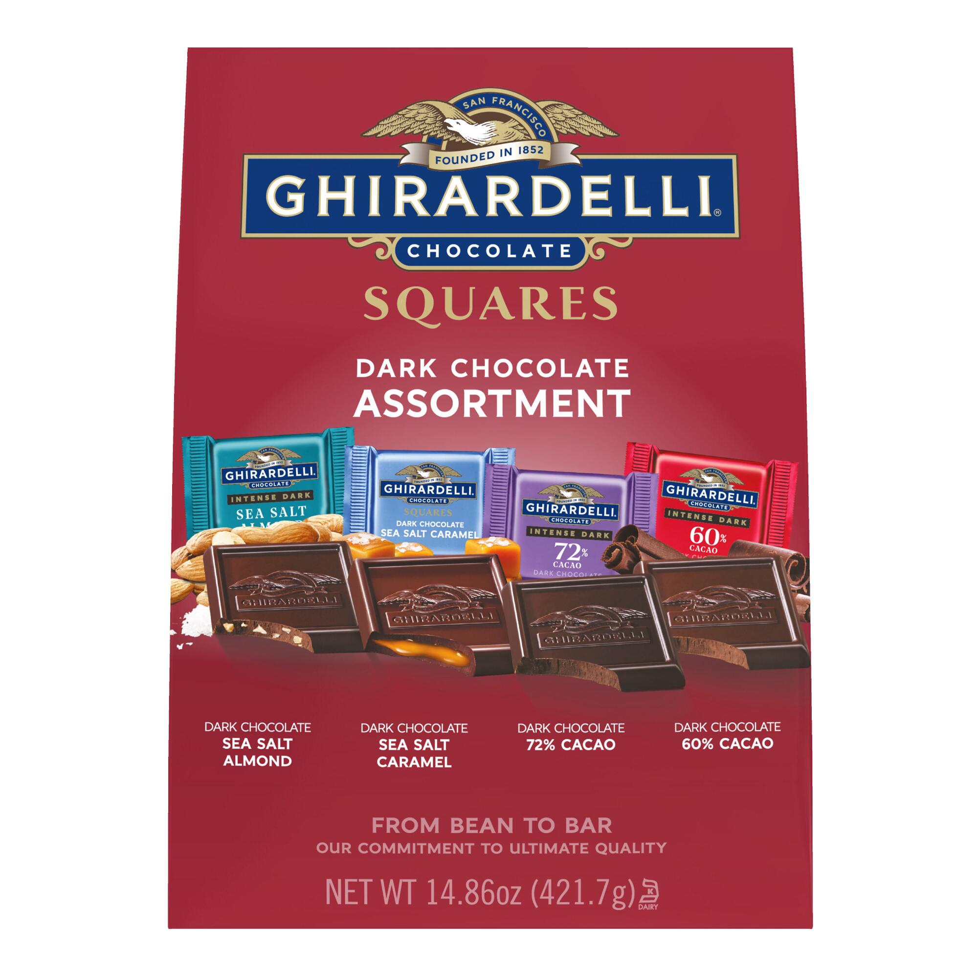 Ghirardelli Dark Chocolate Squares Assortment Large Bag - World Market