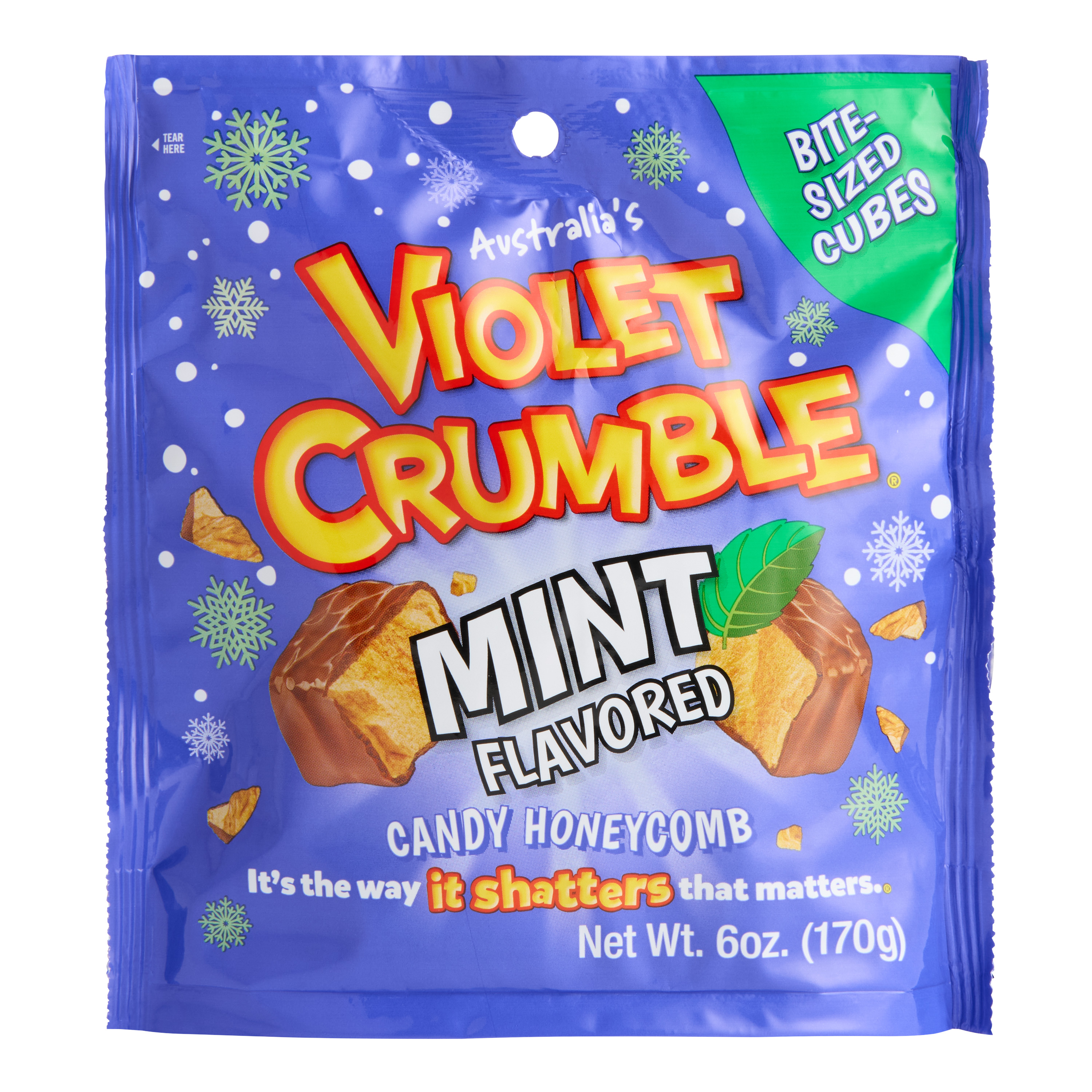 Violet Crumble Mint Chocolate Honeycomb Candy Cubes - World Market
