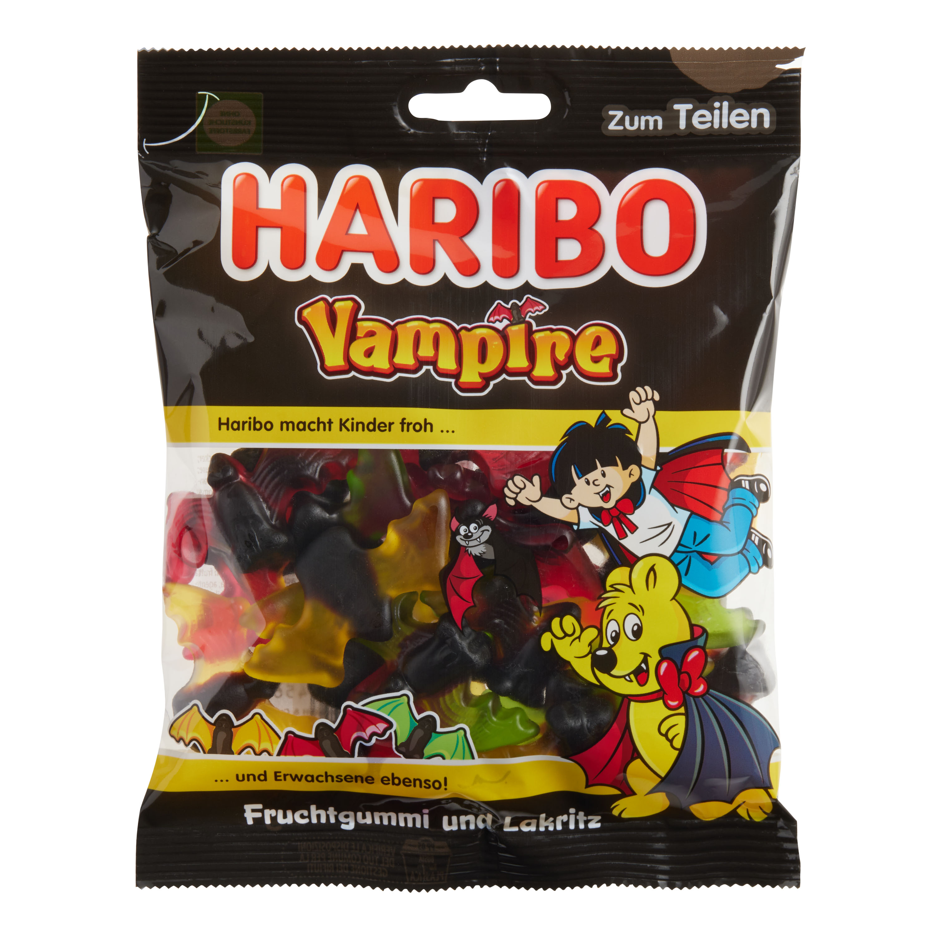 Haribo Sour Gummy Vampire Bats Flavors at James Loch blog