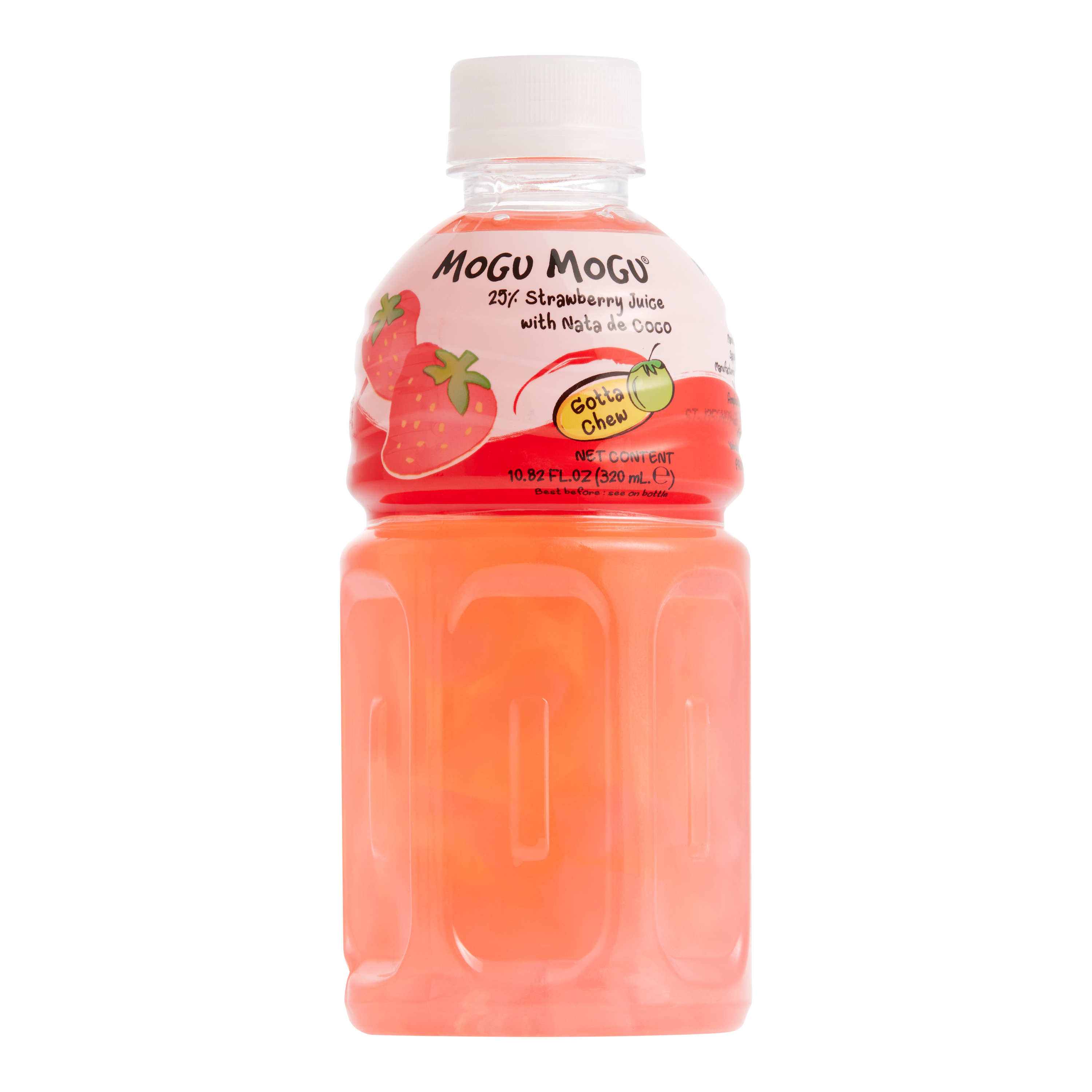 Mogu Mogu Strawberry Juice With Nata De Coco - World Market