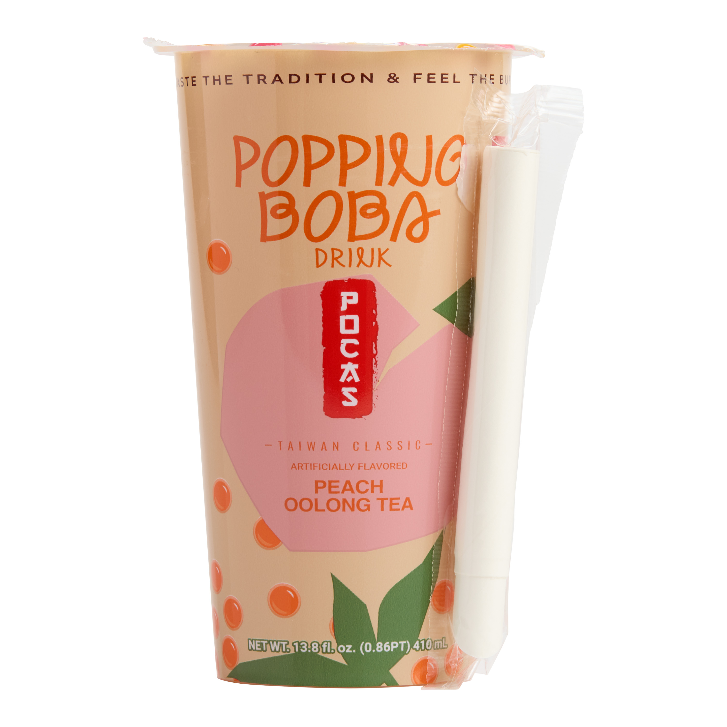 Pocas Popping Boba Peach Oolong Tea - World Market