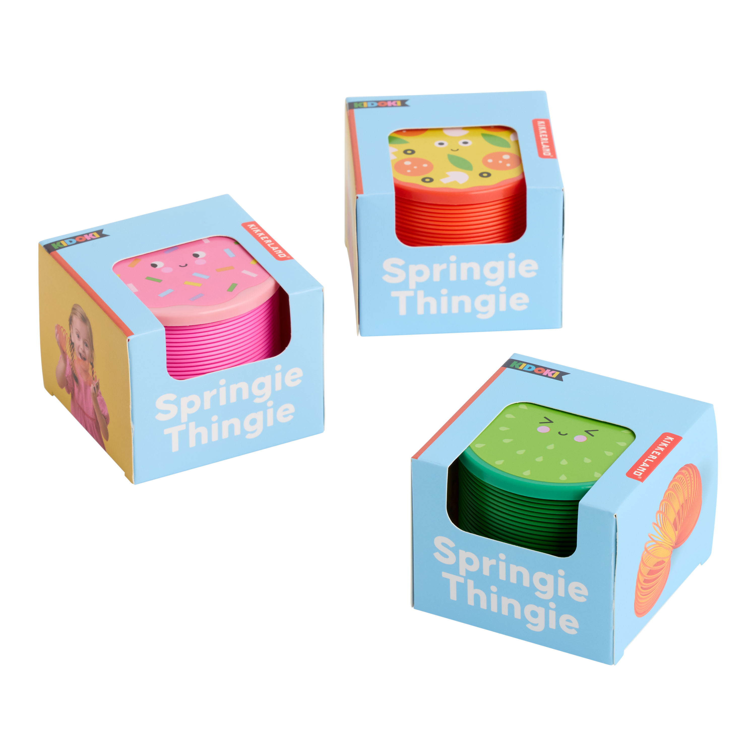 Kikkerland Kidoki Snackable Springie Thingie Coil Toys Set of 3 - World ...