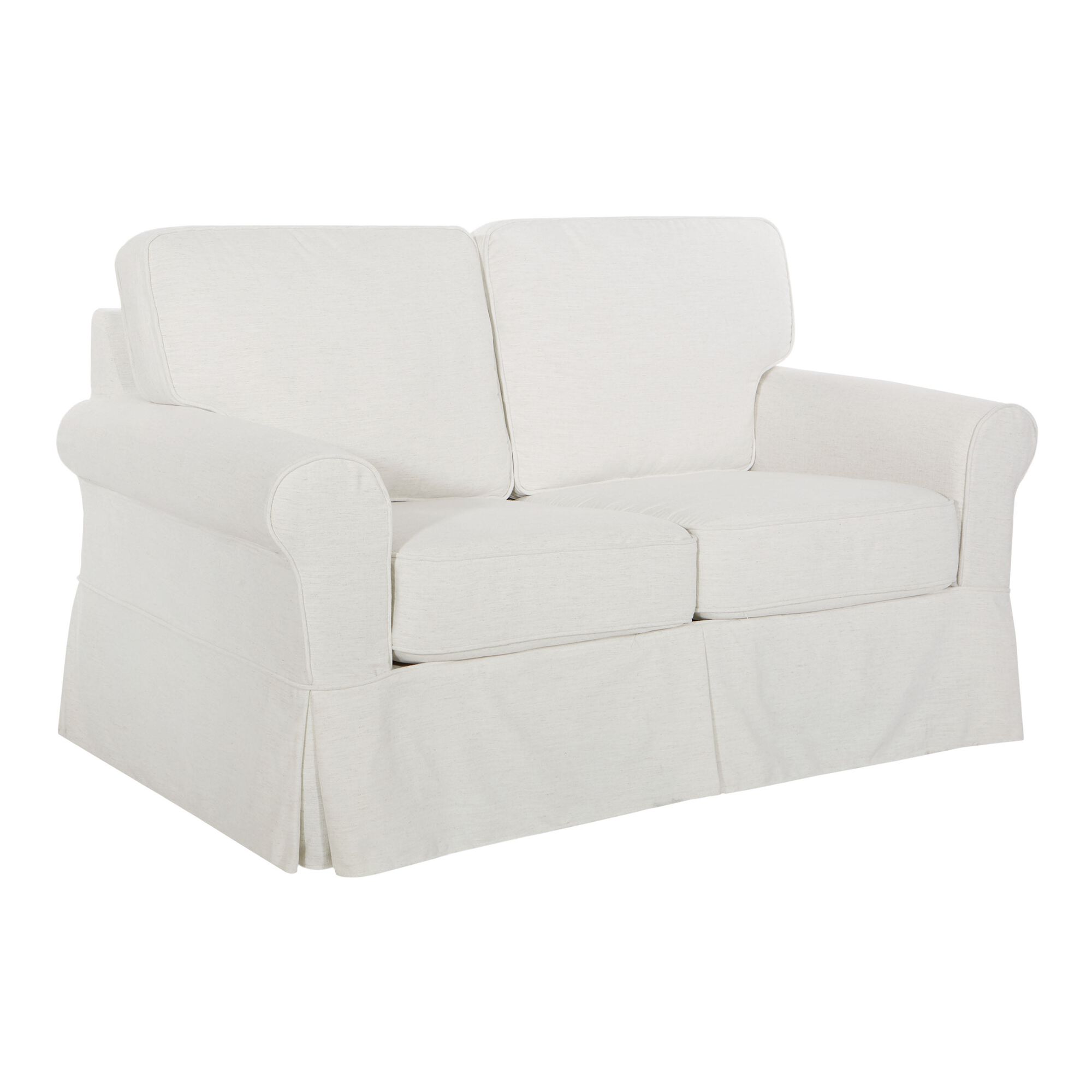 Richmond Linen Slipcover Loveseat - World Market