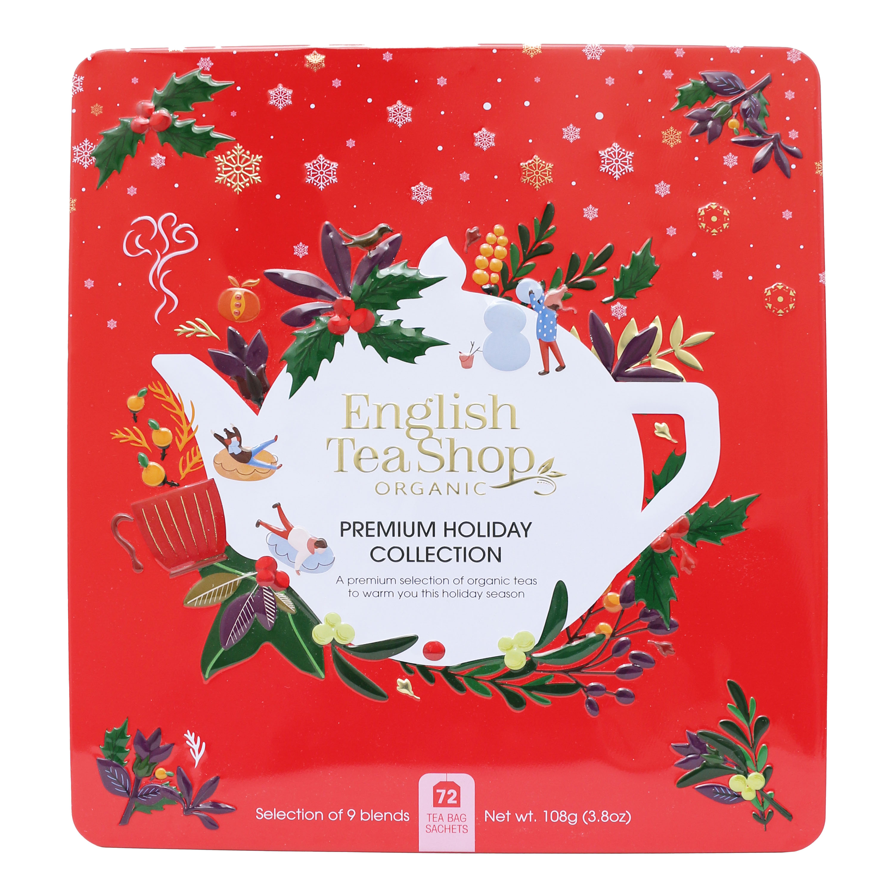 English Tea Shop Organic Premium Holiday Tea Tin 72 Count - World Market