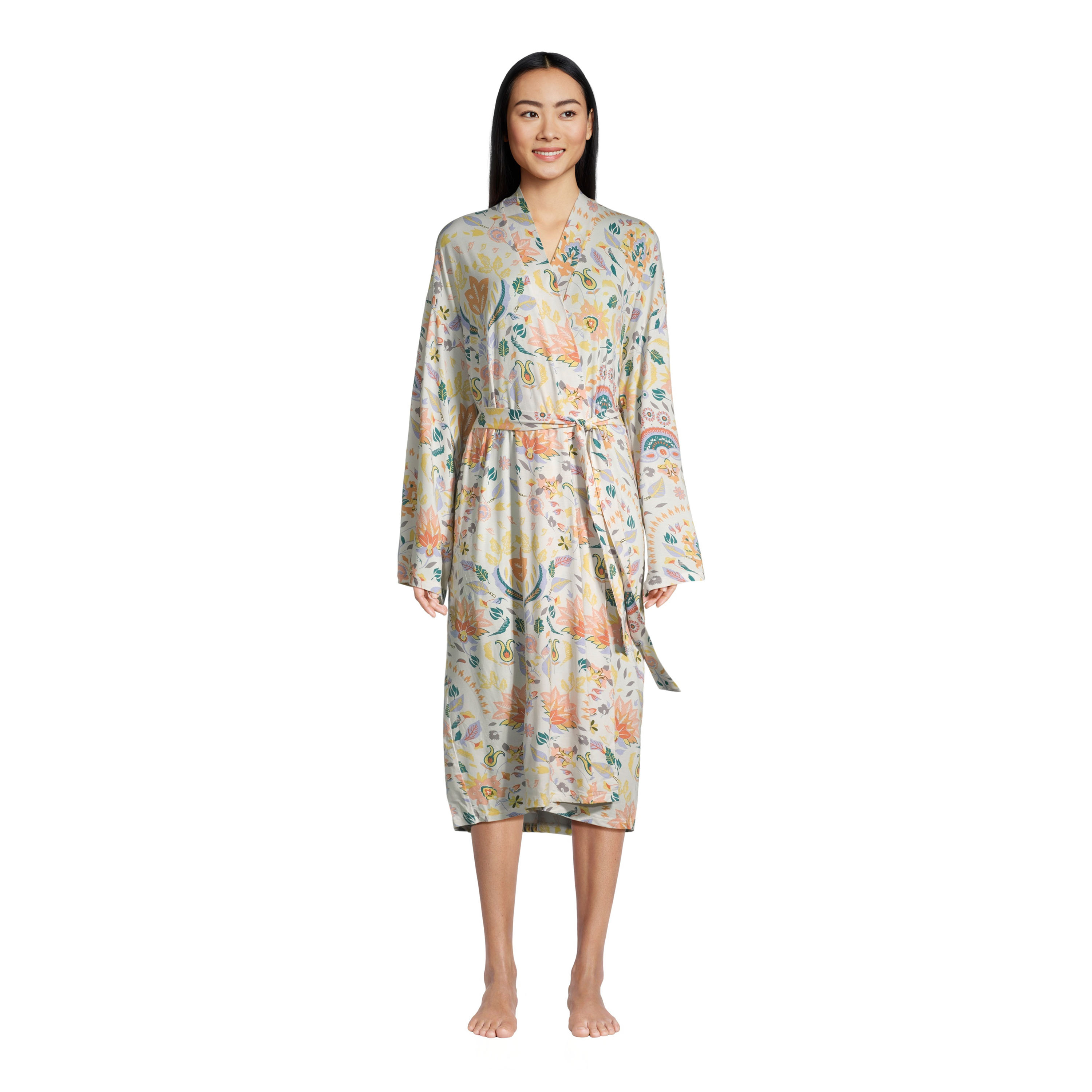 Indah Multicolor Jaipur Floral Knit Robe - World Market
