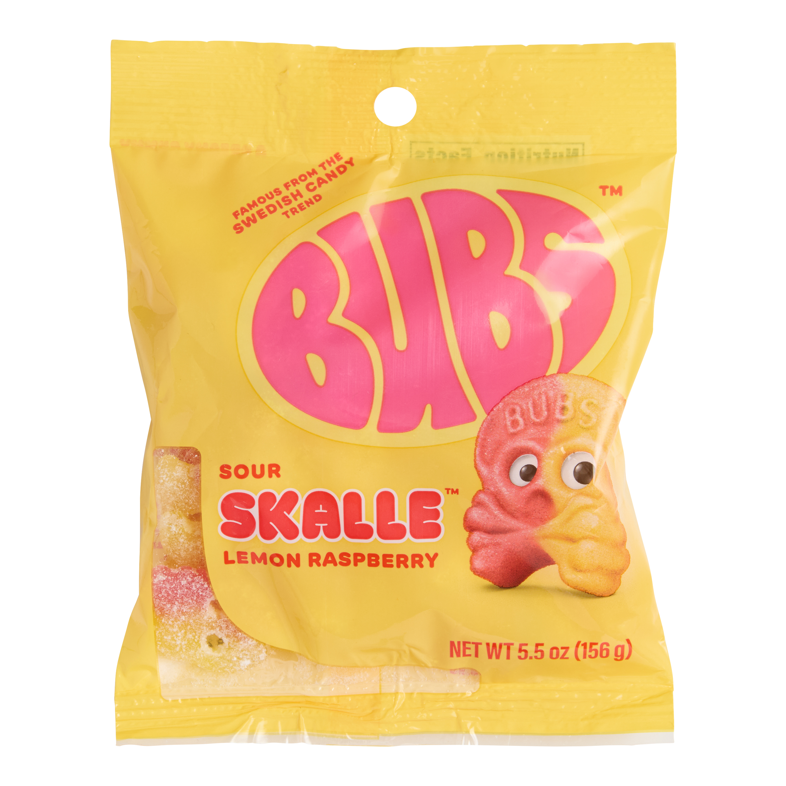 BUBS Sour Lemon Raspberry Skulls Gummy Candy - World Market