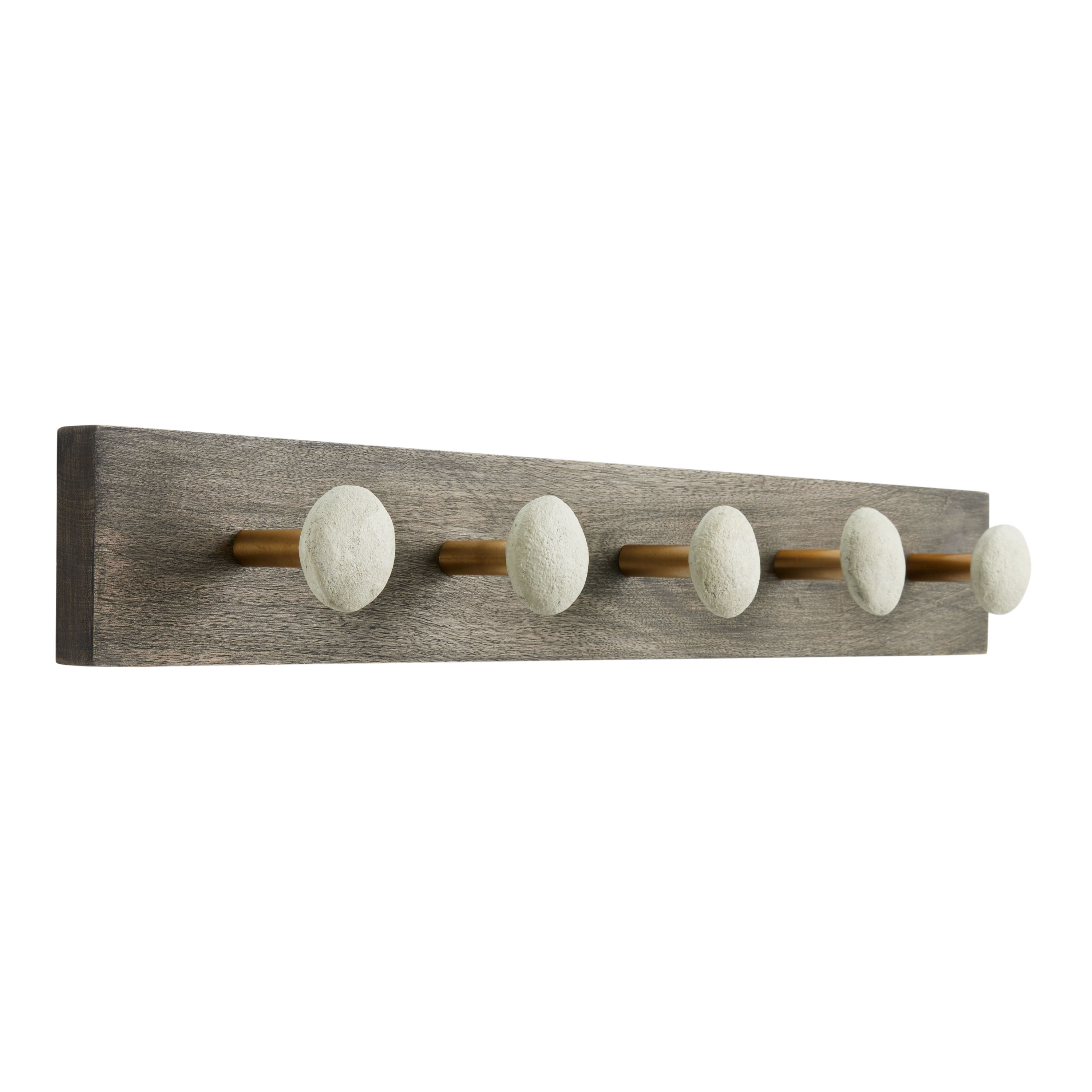 Stone Hook Wood Wall Rack - World Market
