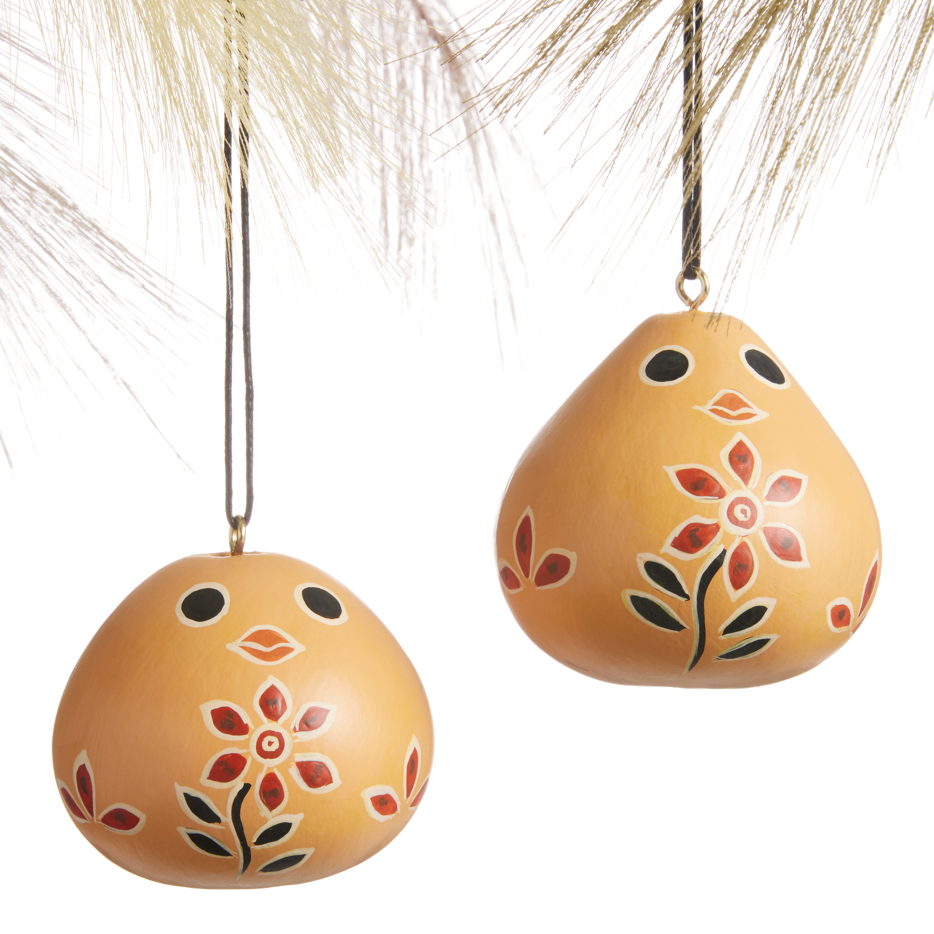 Hand Painted Gourd Chicken Ornament - World Market