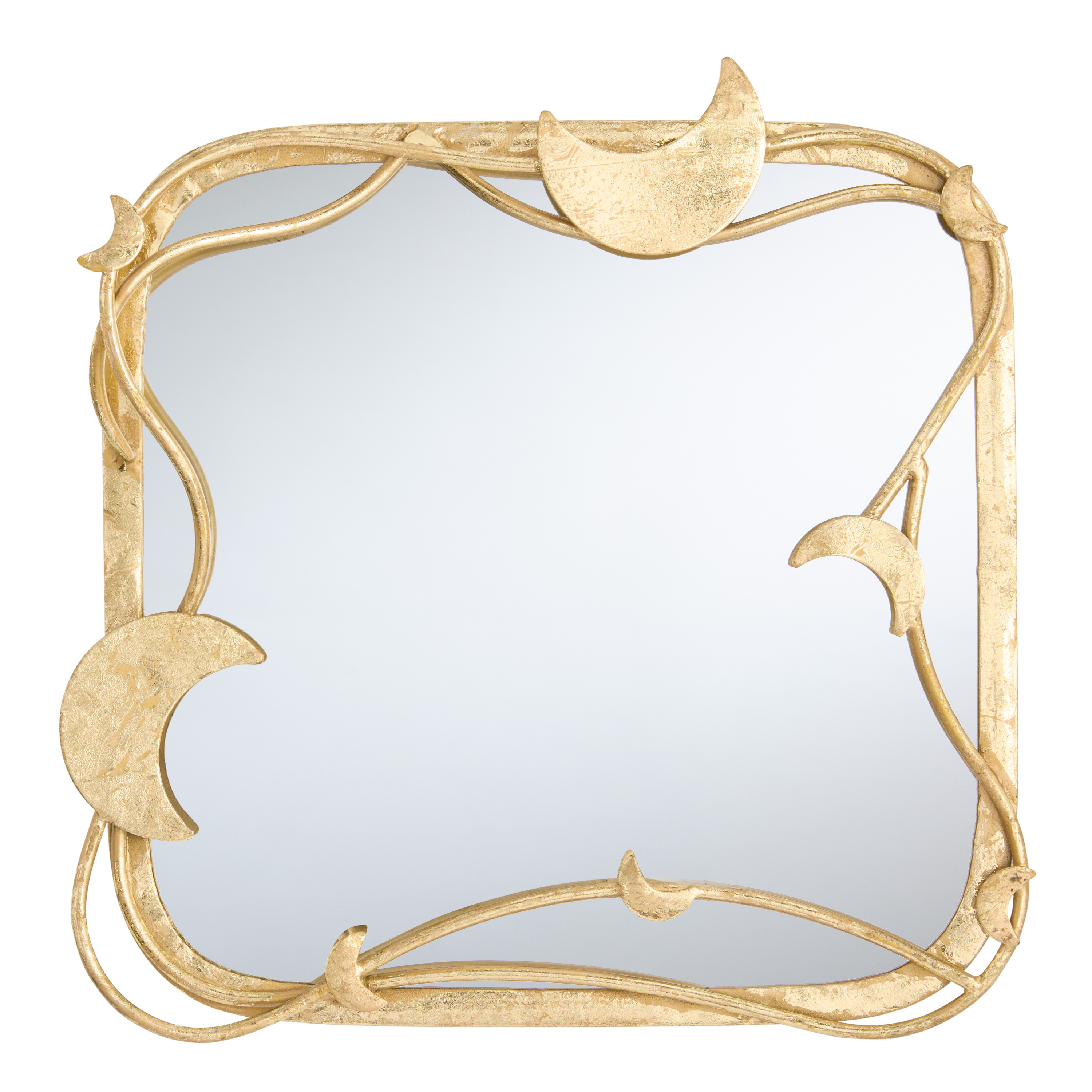 Square Gold Celestial Wall Mirror - World Market