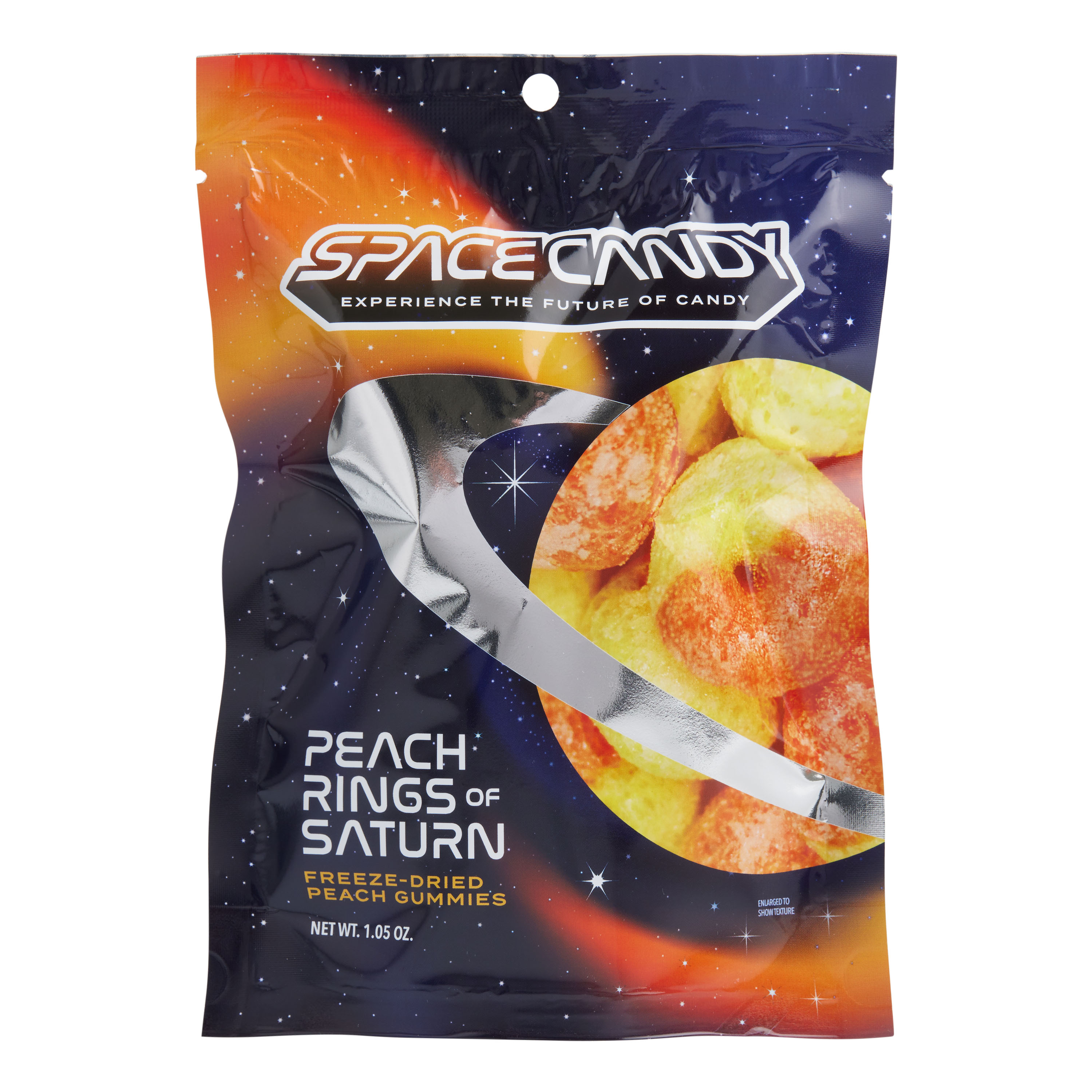 Space Candy Rings Of Saturn Peach Freeze Dried Gummy Candy - World Market