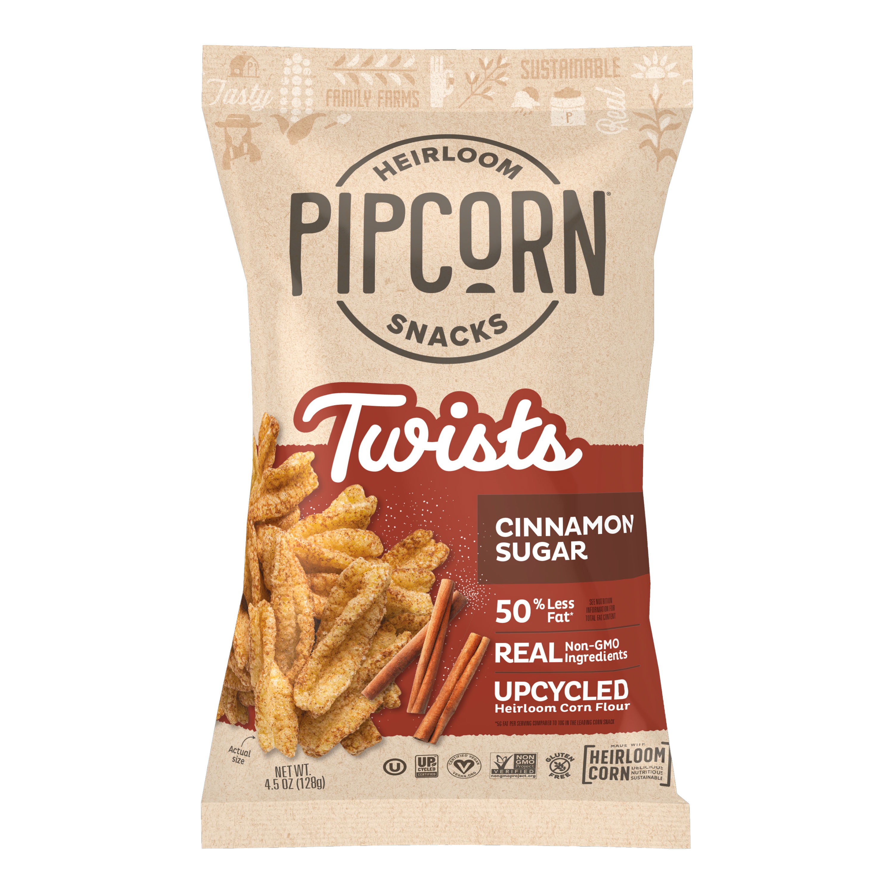 Pipcorn Cinnamon Sugar Upcycled Corn Twists - World Market