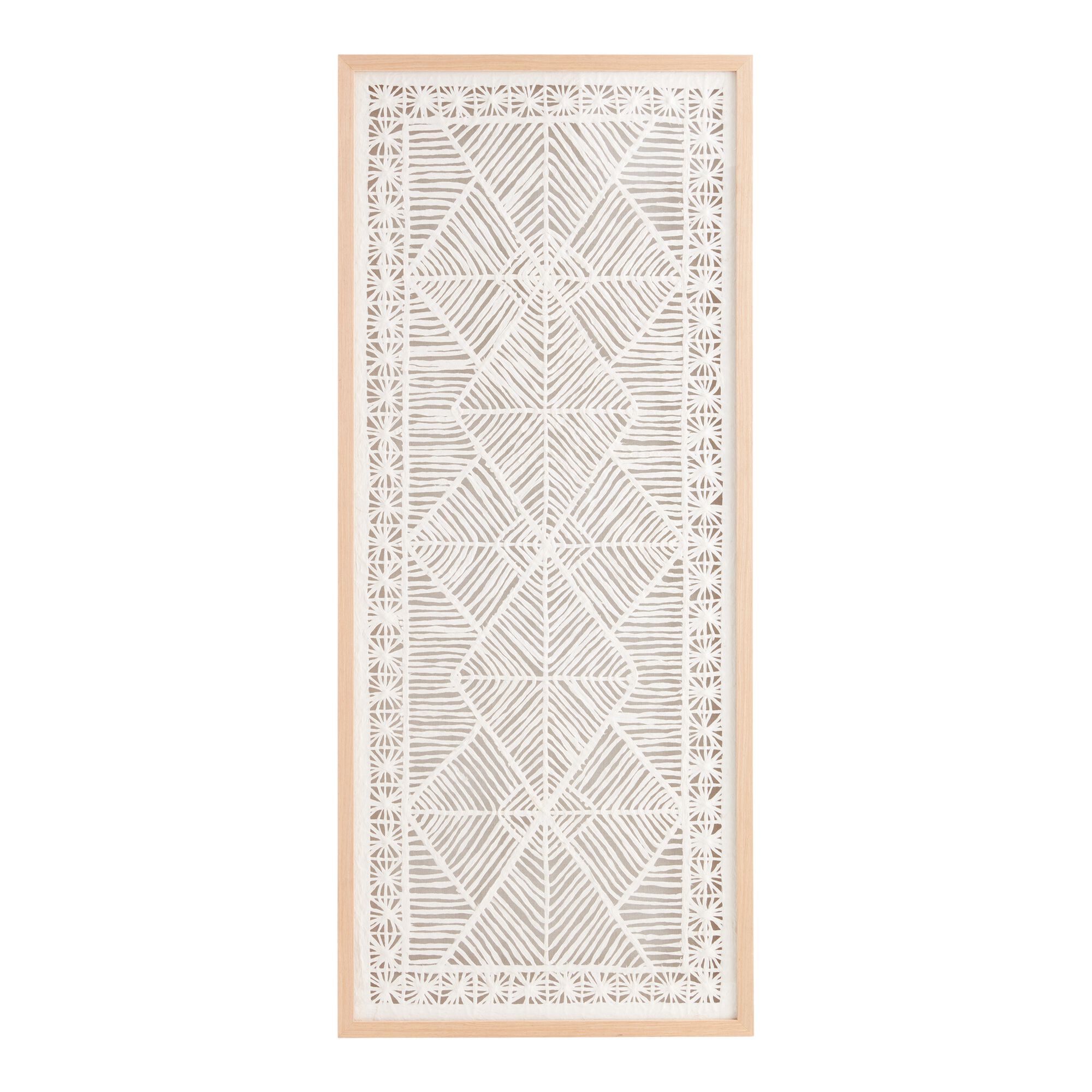 Rice Paper Diamond Geo Shadow Box Wall Art - World Market