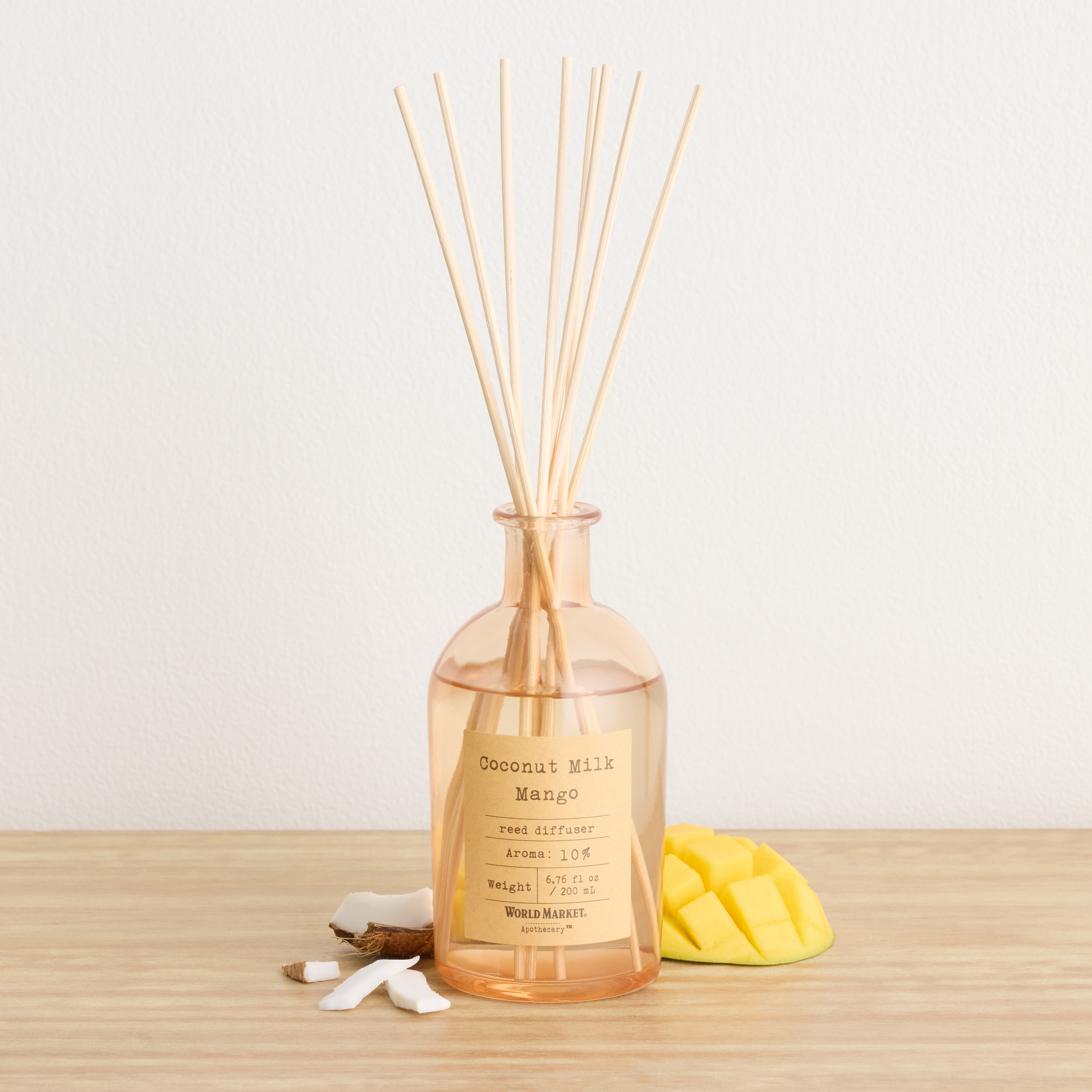 Apothecary Coconut Milk Mango Reed Diffuser - World Market