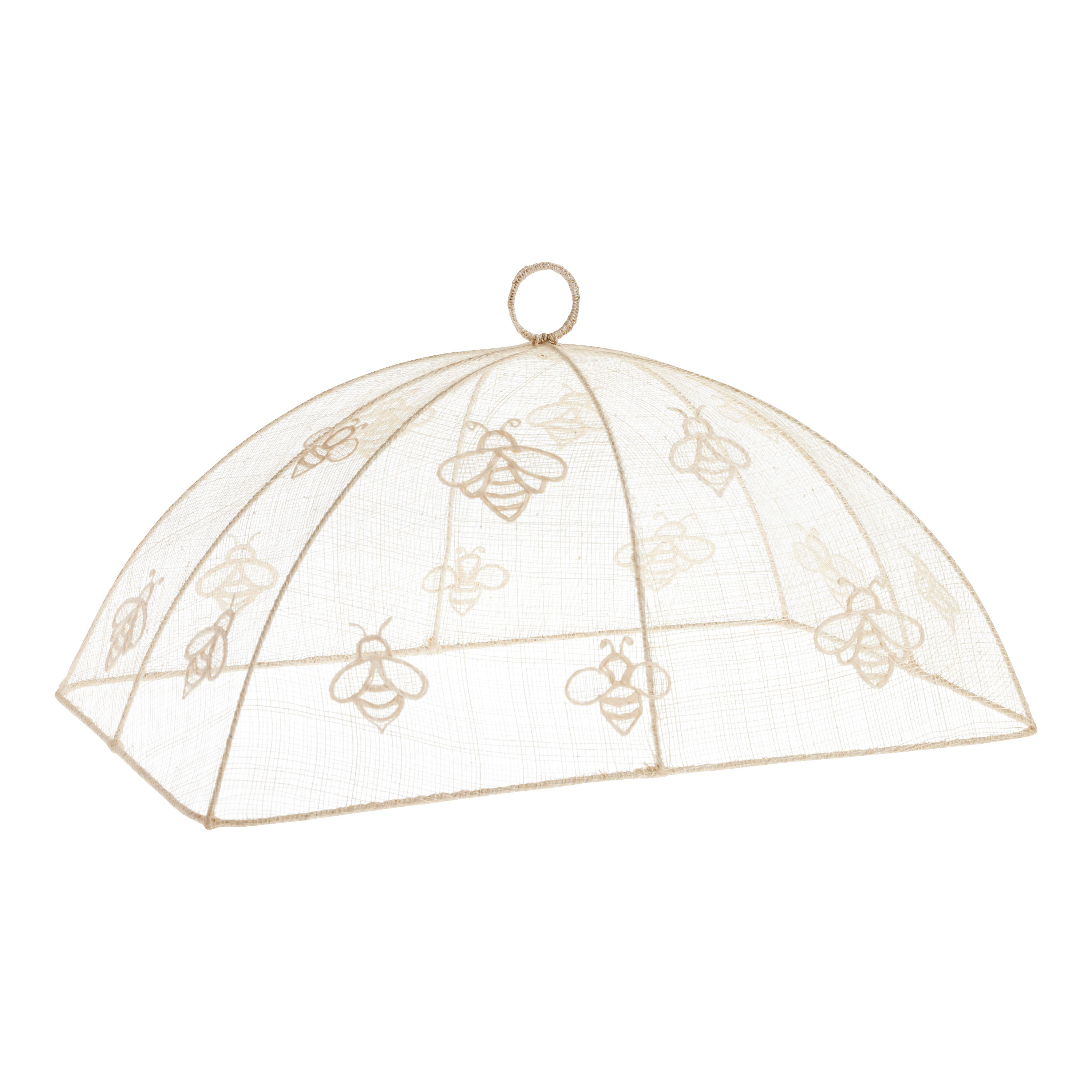 Rectangular Natural Bee Mesh Food Dome - World Market