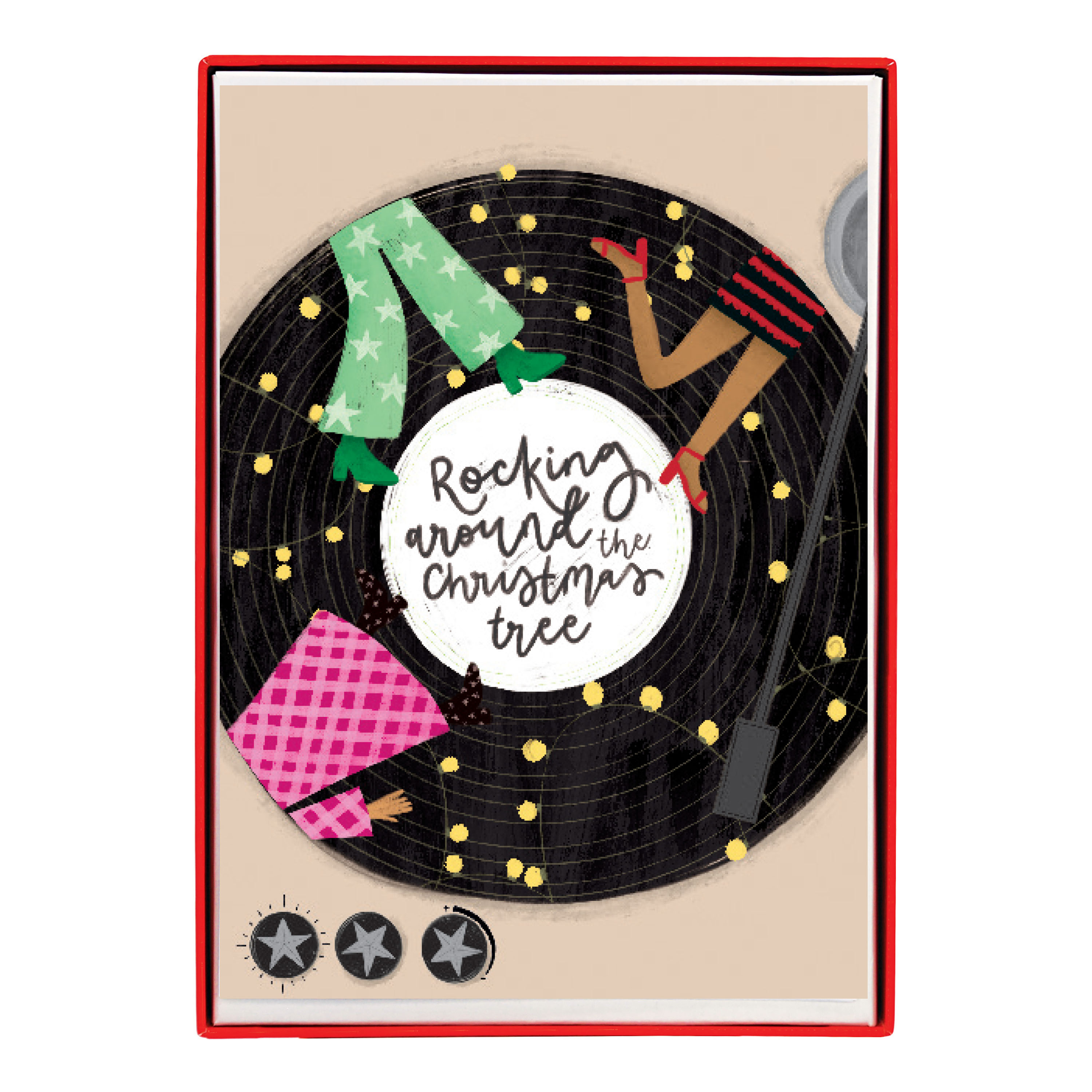 Rocking Around The Christmas Tree Boxed Cards 15 Count - World Market