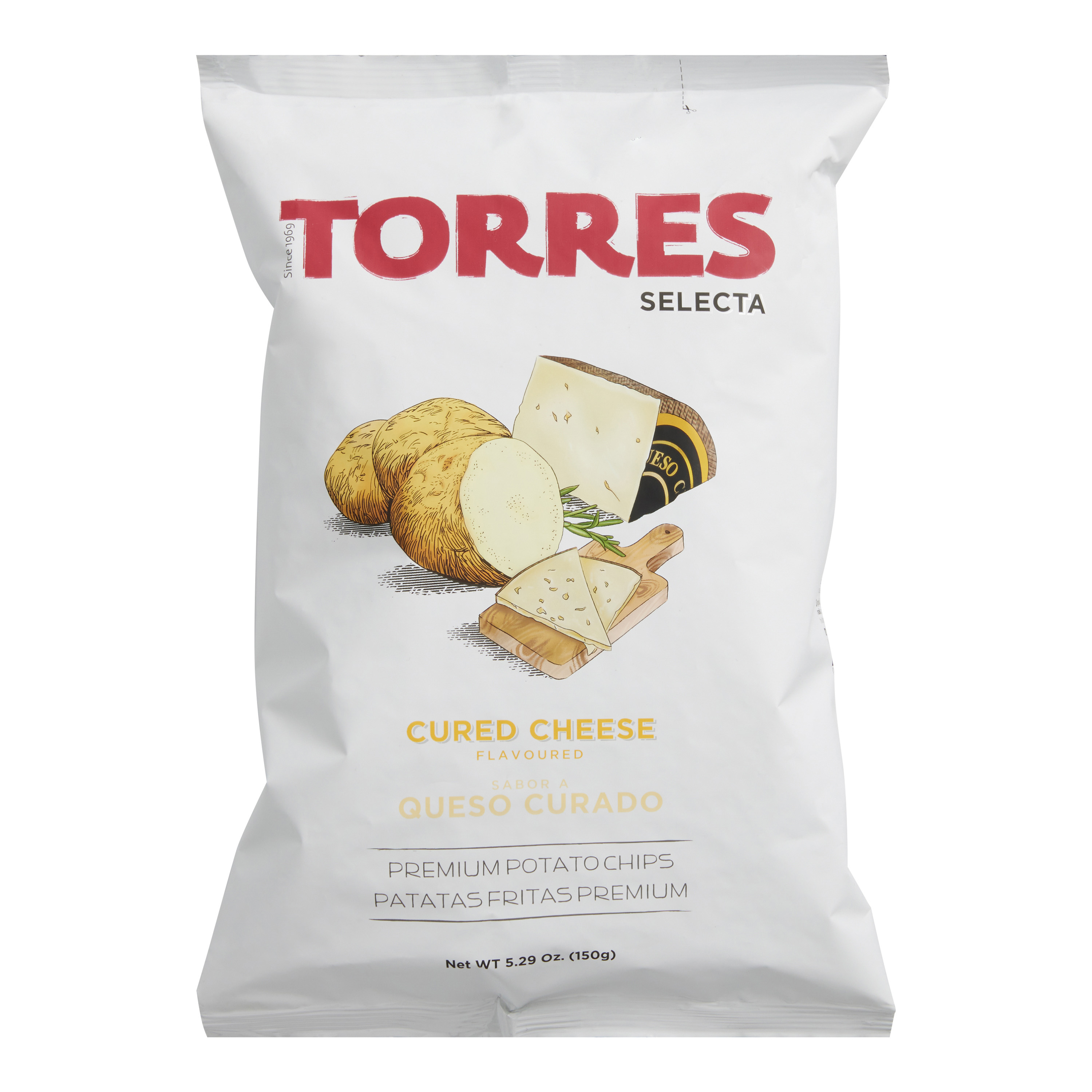 Torres Selecta Cured Cheese Premium Potato Chips - World Market