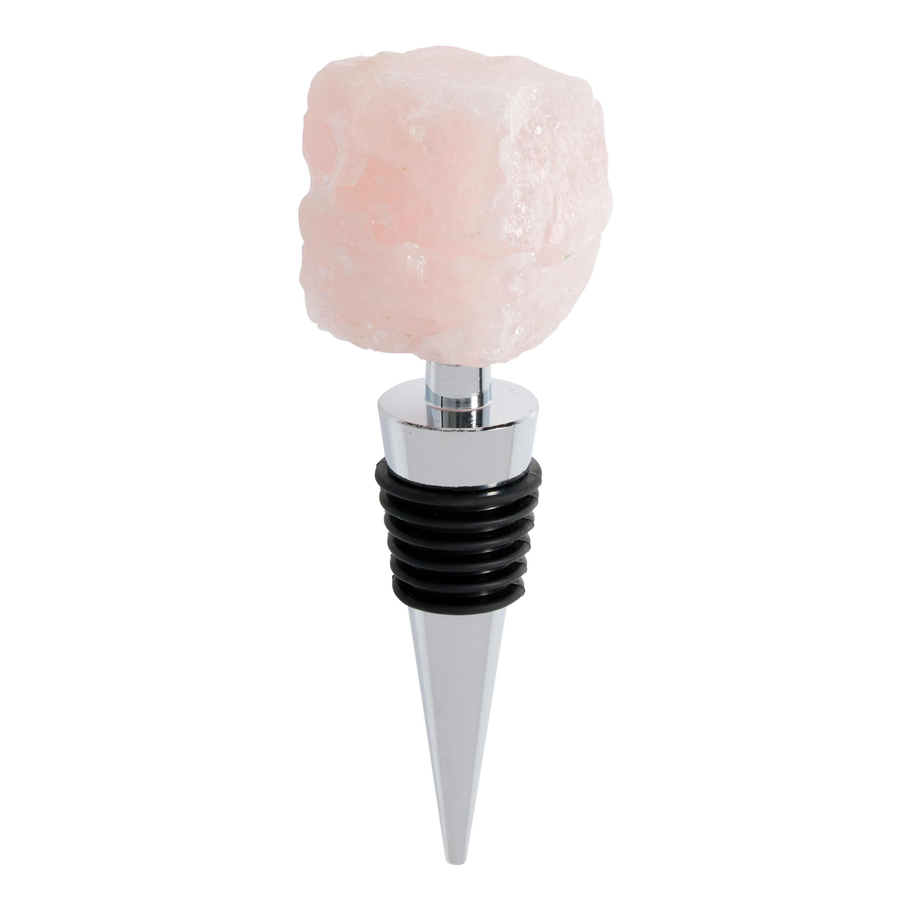 Genuine Rose Quartz Bottle Stopper - World Market